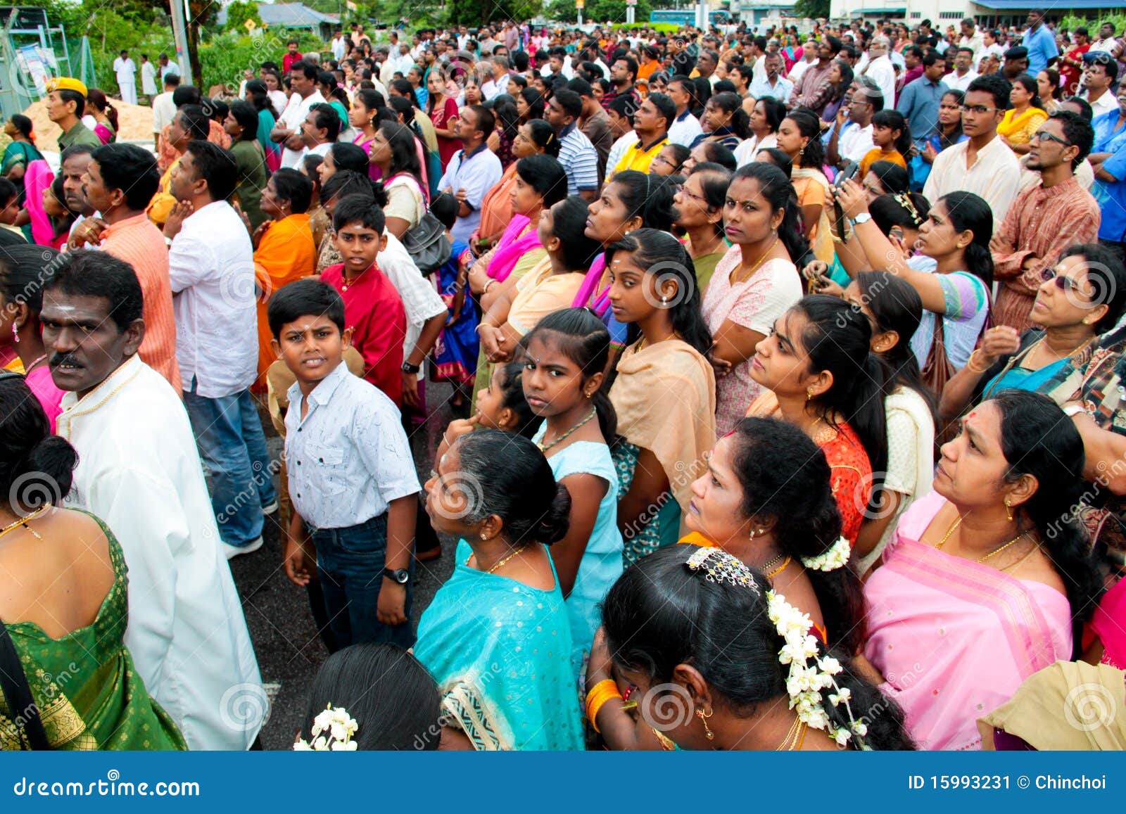 Crowd at Indian Temple Opening Ceremony Editorial Photo - Image of ...