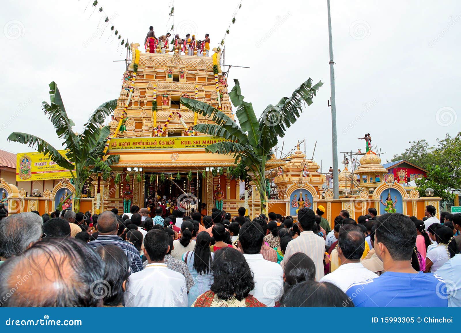 Crowd At Indian Temple Opening Ceremony Editorial Image - Image: 15993305