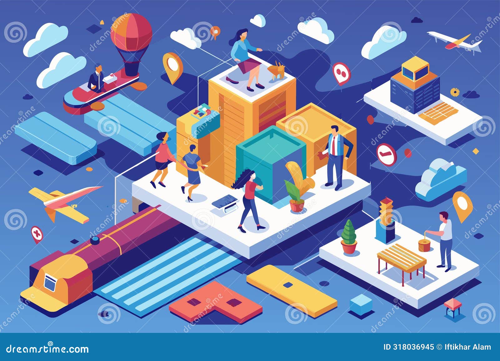 Crowd of Individuals Gathered Around a Structure, Engaged in ...