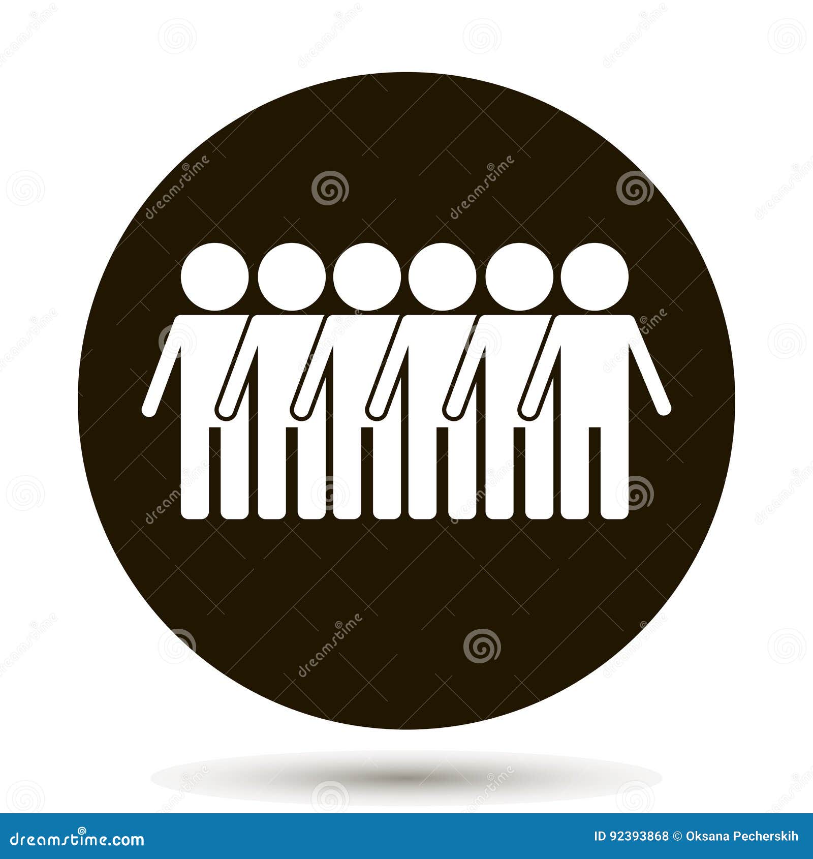 Crowd. a lot of people stock vector. Illustration of persons - 92393868