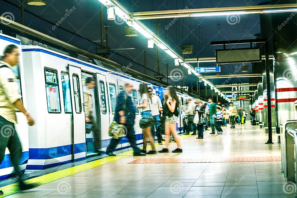 Crowd in metro stock photo. Image of urban, commuter - 69654102