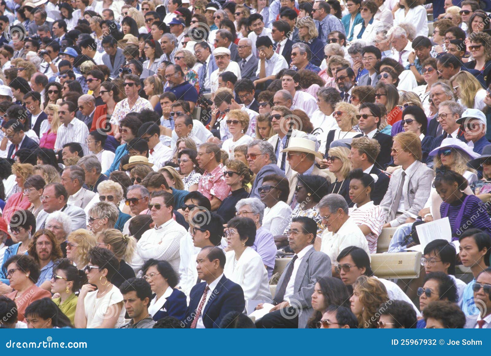 Crowd of Multi-cultural People at Rose-Bowl Editorial Photography ...