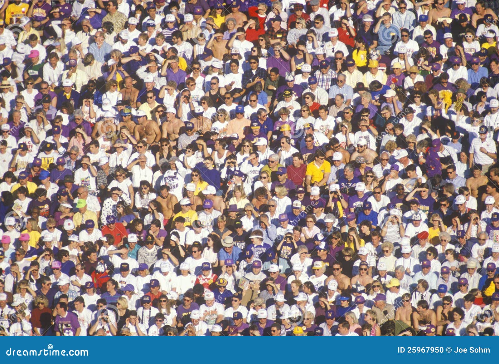 Crowd of Multi-cultural People at Rose-Bowl Editorial Image - Image of ...