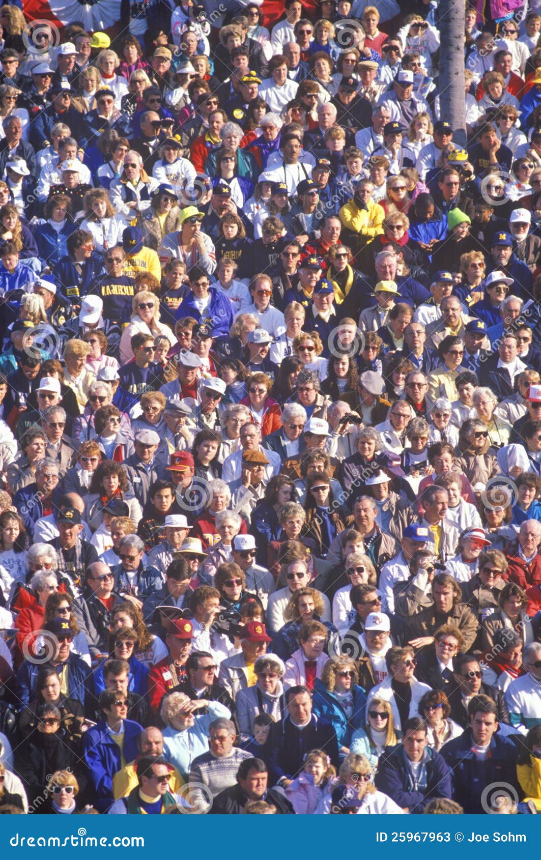 Crowd of Multi-cultural People at Rose-Bowl Editorial Stock Photo ...