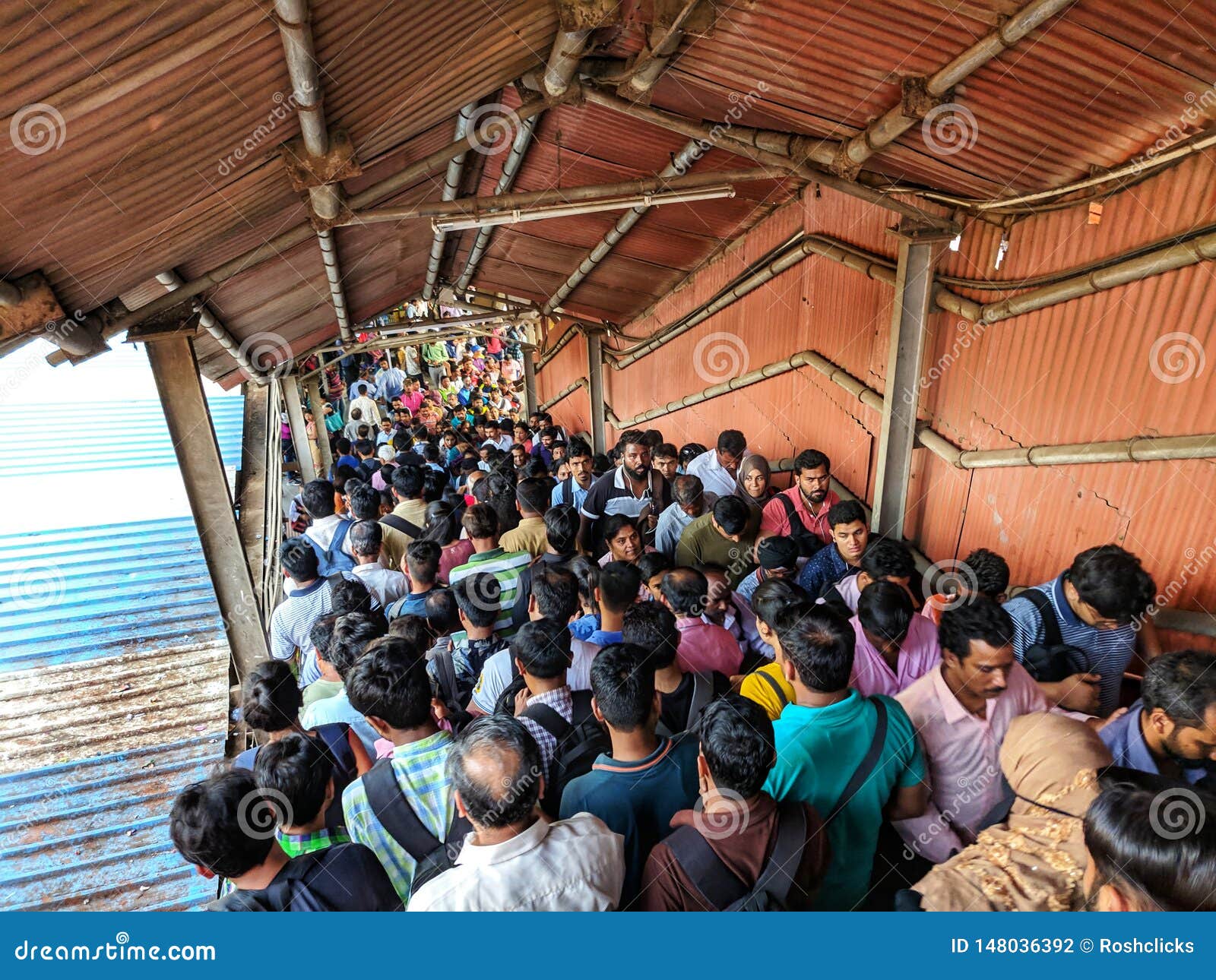 Mumbai Local Train With Temple In The Background Royalty-Free Stock ...