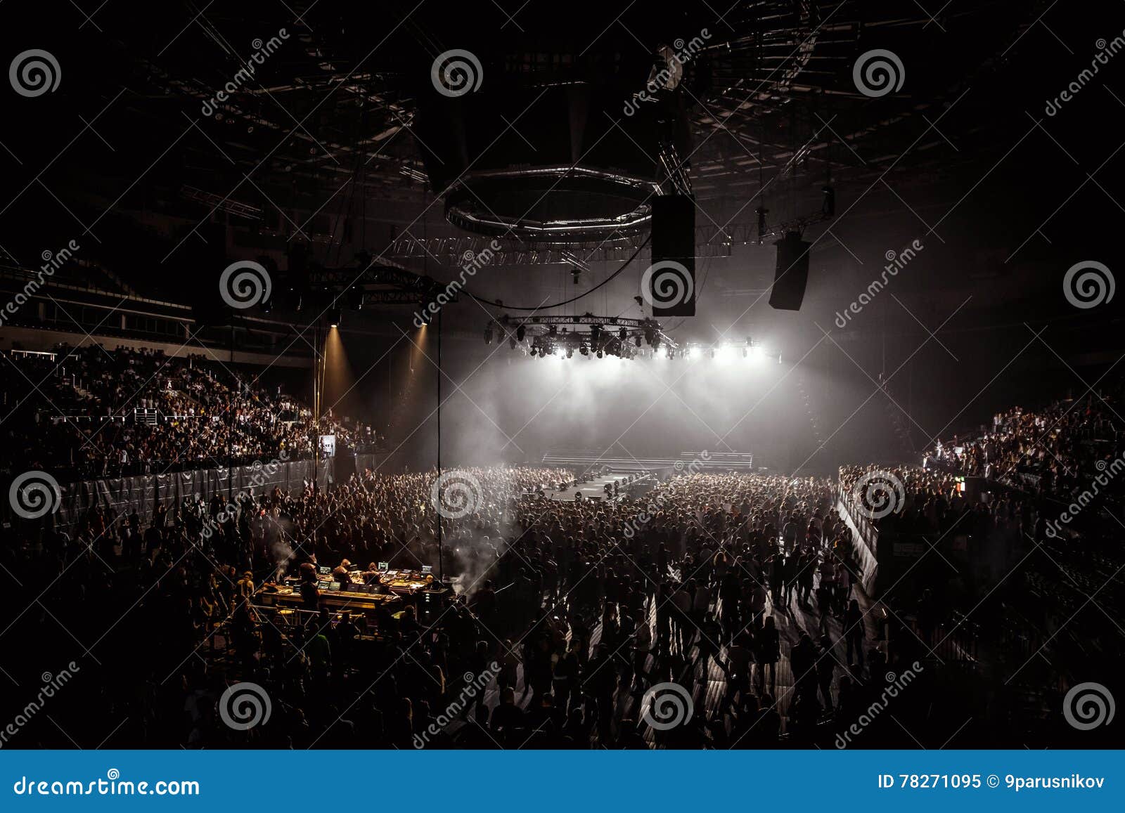 Crowd on Music Arena stock image. Image of celebration - 78271095