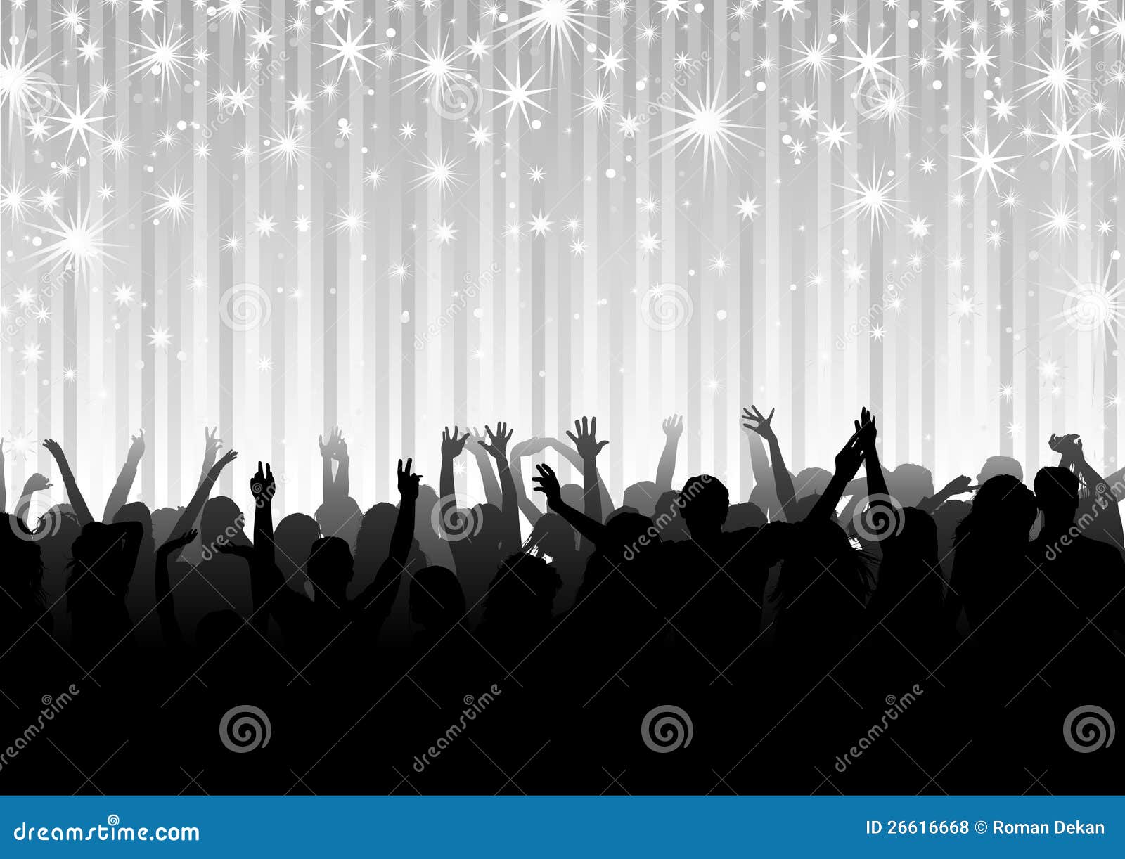 Crowd Foregrounds Vector Illustration | CartoonDealer.com #6910480