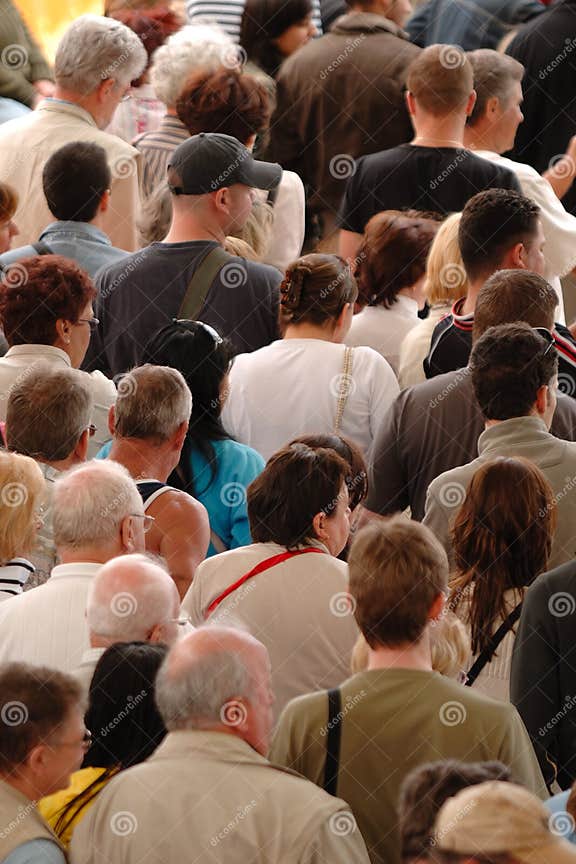 Crowd of people stock photo. Image of distant, crowd, standing - 2304356