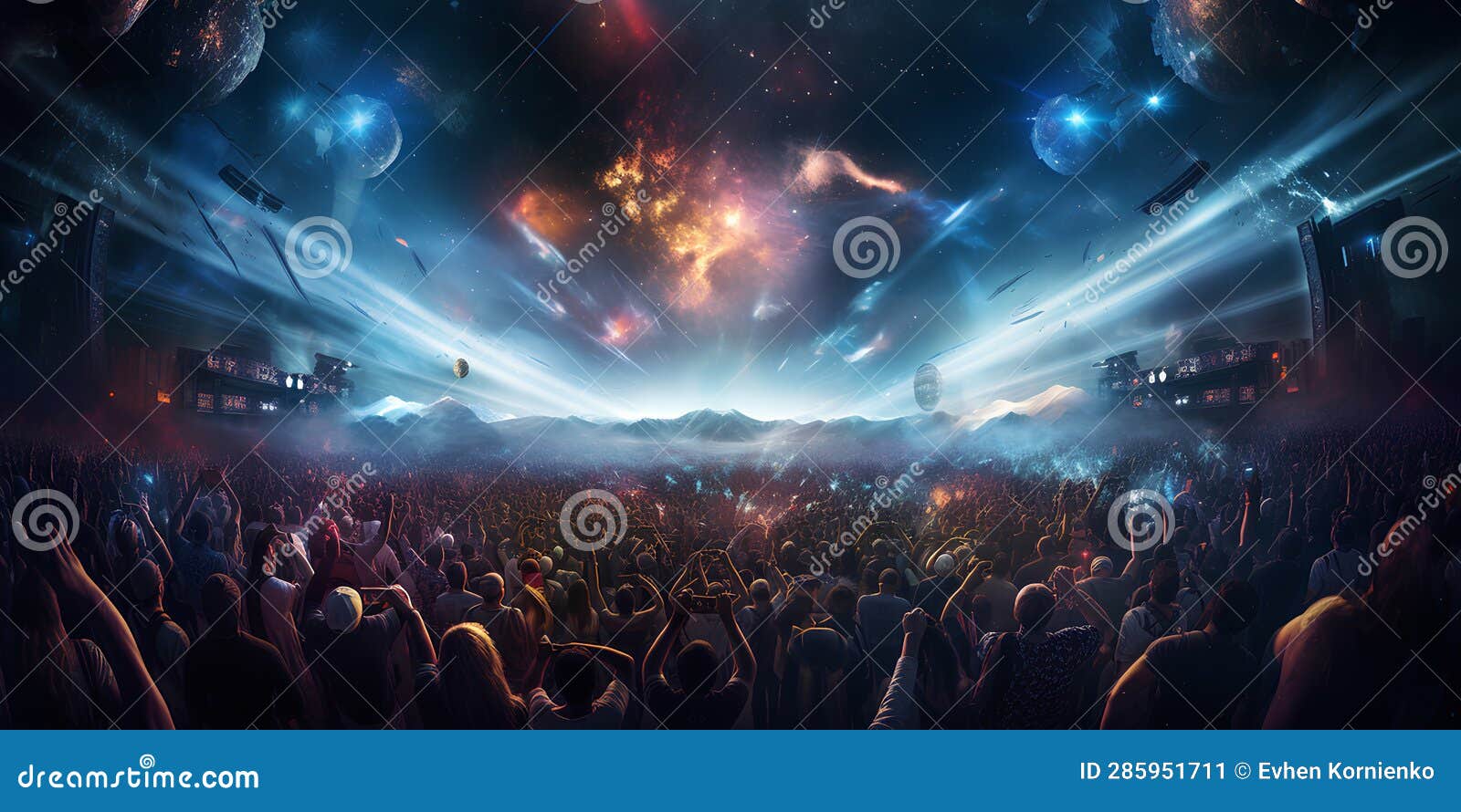 Crowd of People on Abstract Background Stock Illustration ...