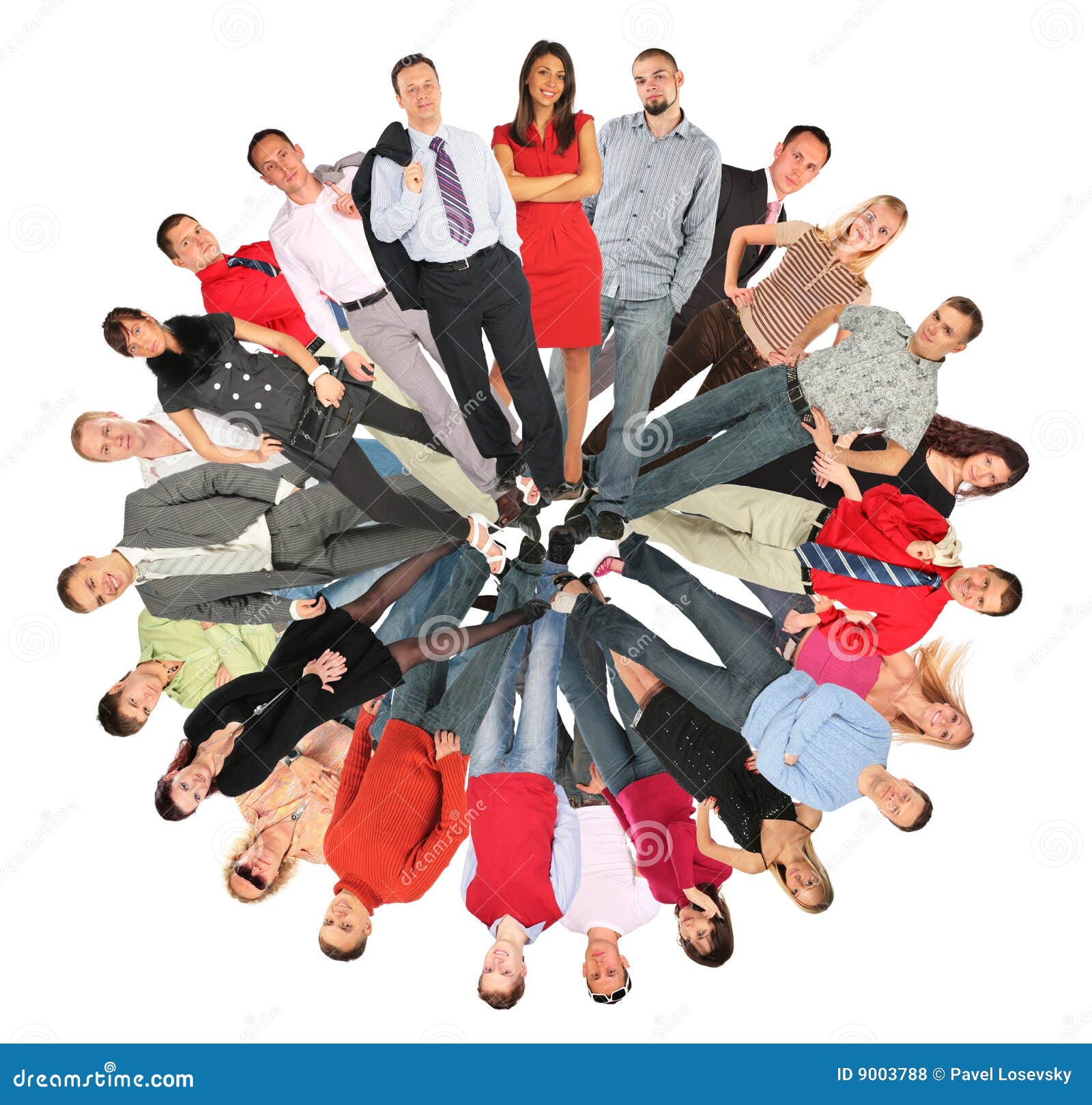 Circle Collage Of Different Men And Women Showing Sad And Negative ...