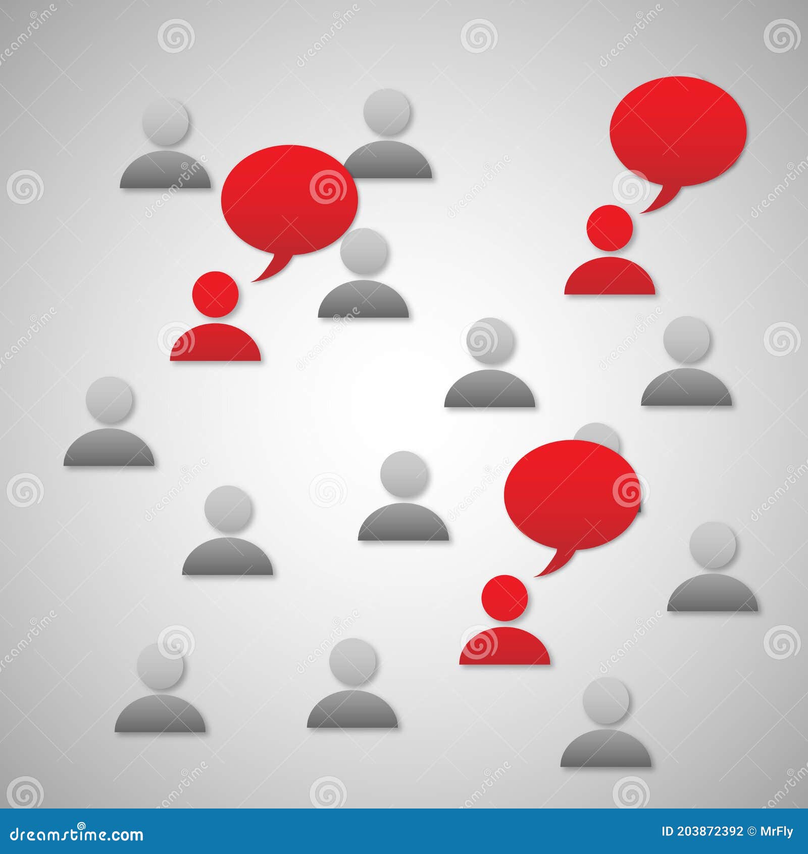Crowd with People Concept, Vector Illustration Stock Vector ...