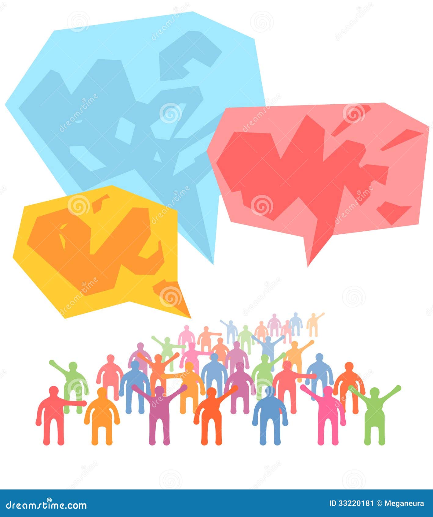 Expressing Ideas Line Icons Collection. Articulating, Communicating ...