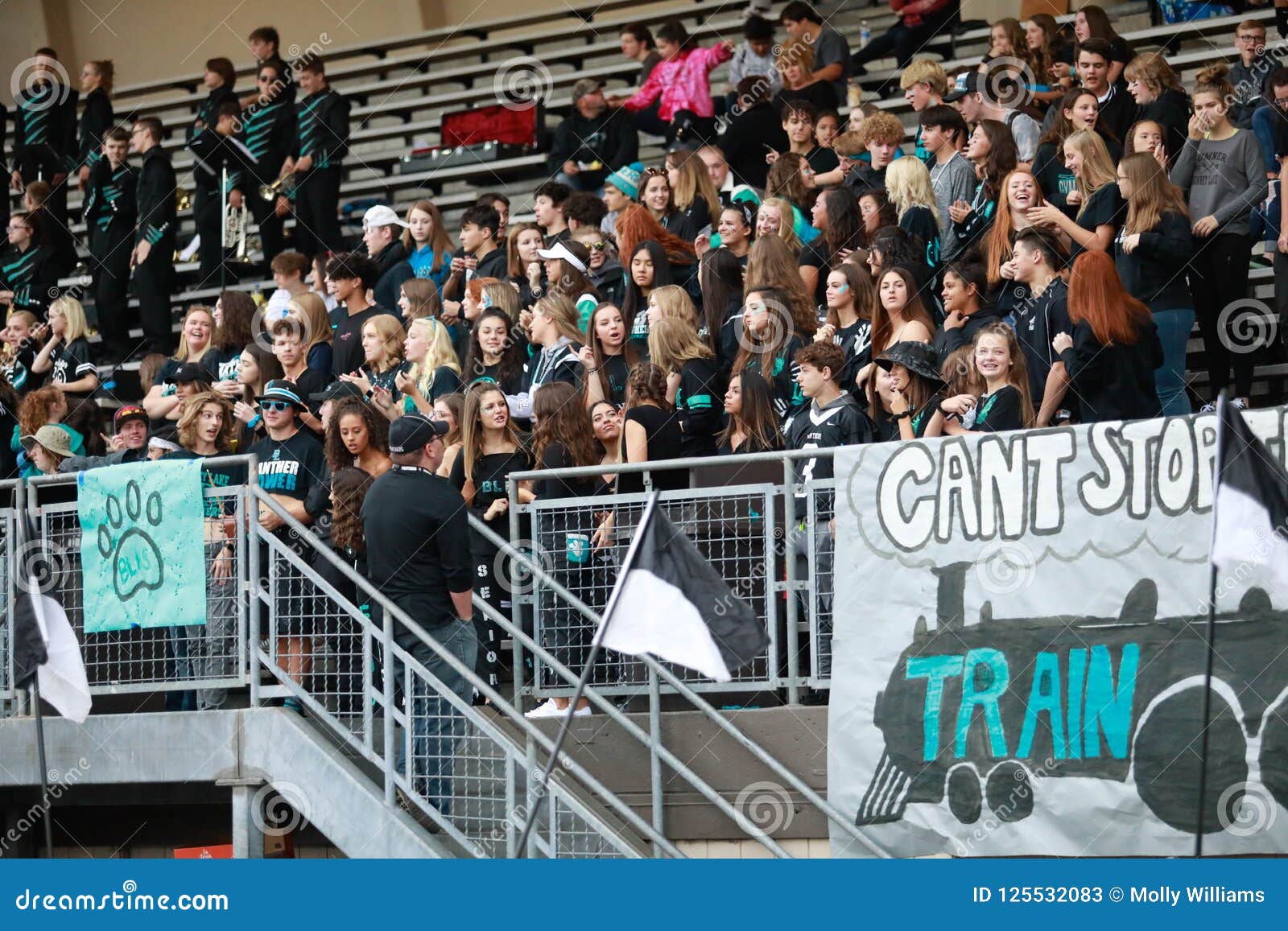Crowd at High School Football Game Editorial Stock Photo - Image of ...