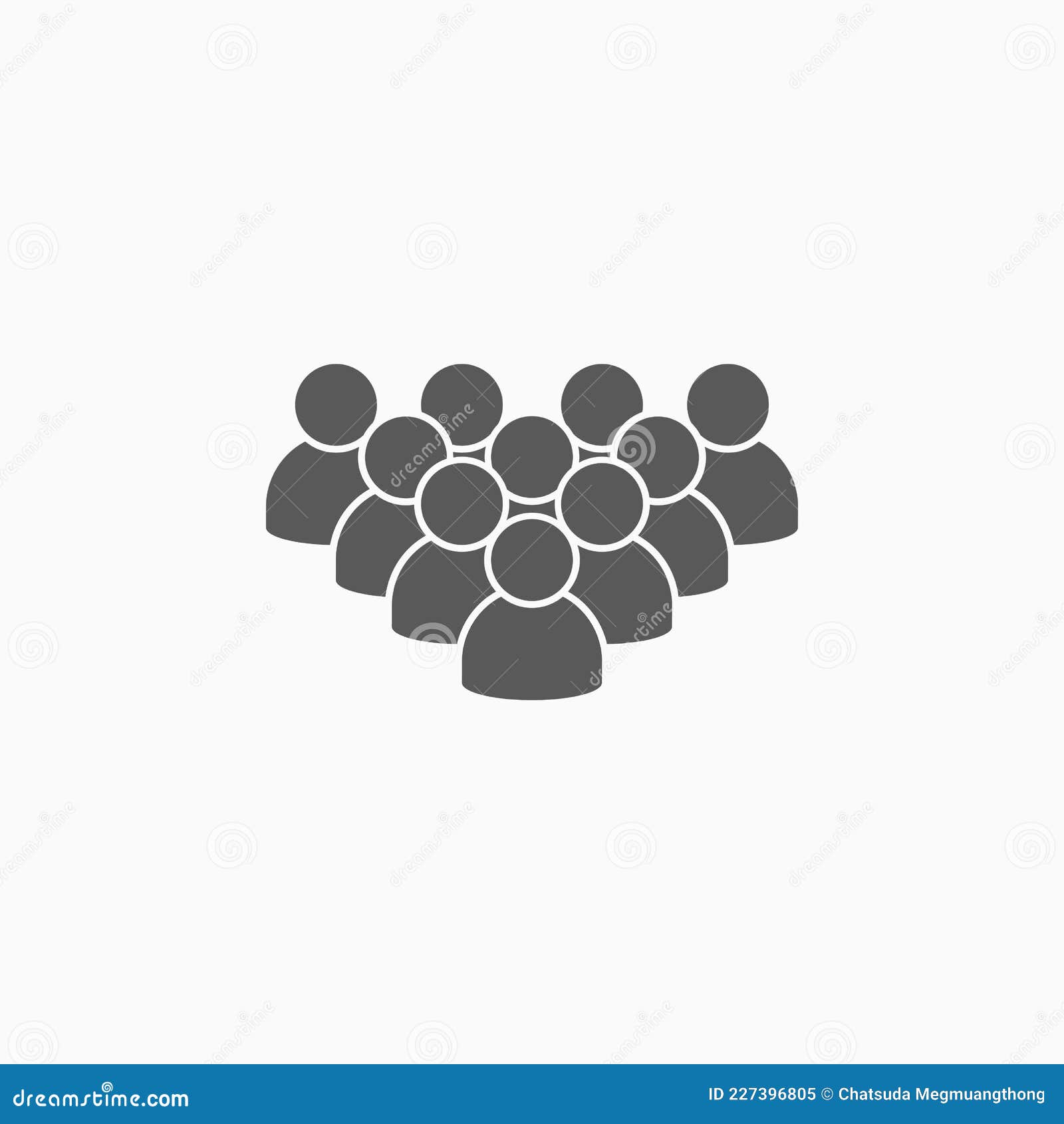 Crowd of People Icon, People, Crowd, Person, Human Stock Vector ...
