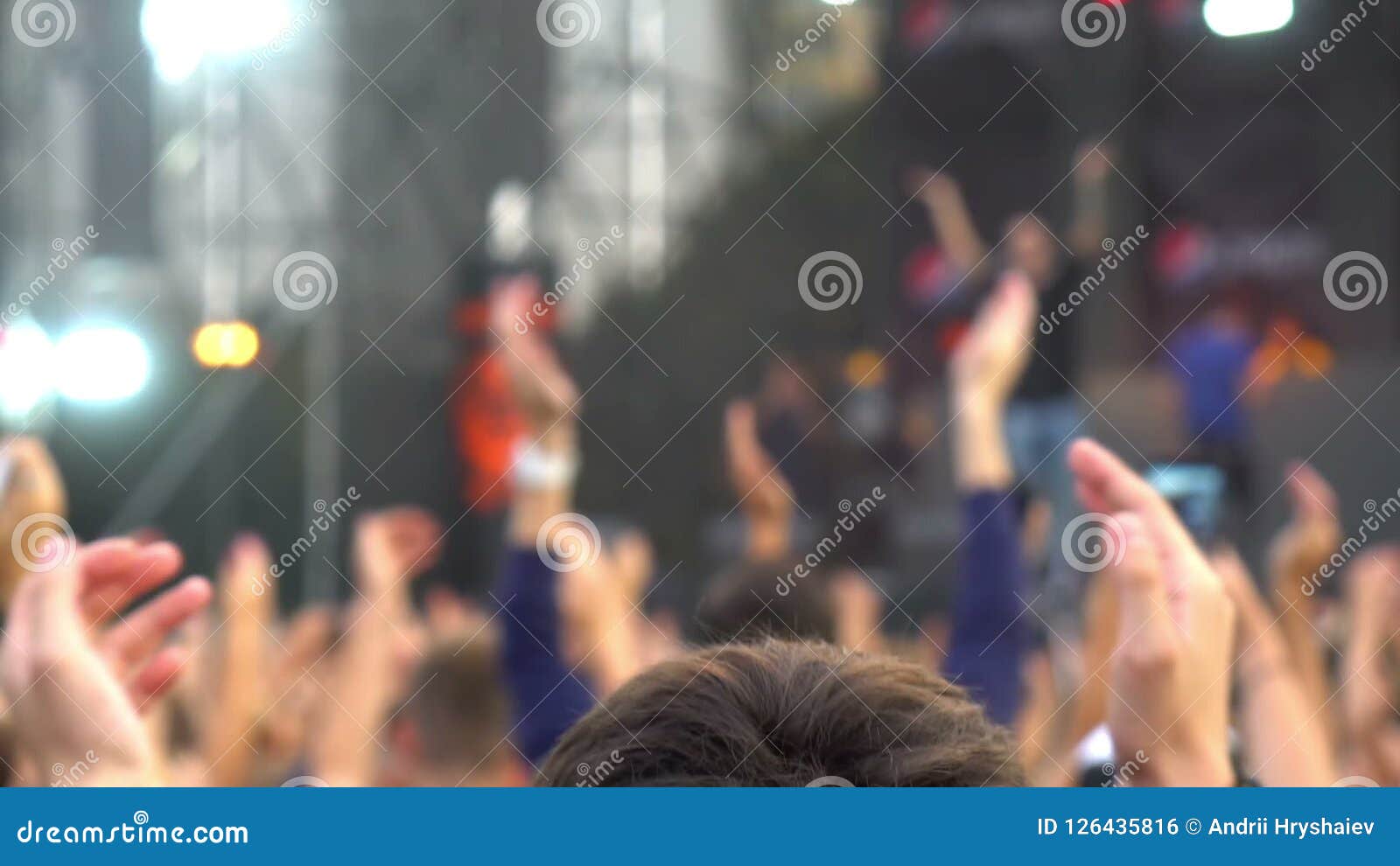 Crowd light concert stock footage. Video of light, night - 126435816