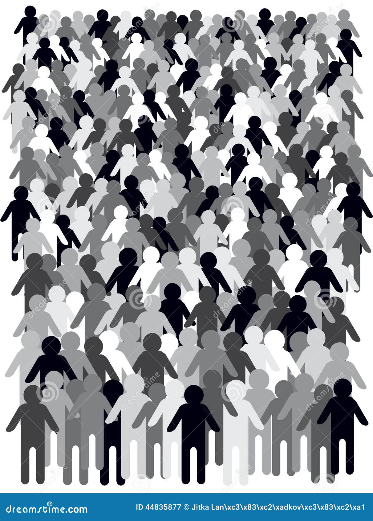 Crowd of People Illustration Stock Illustration - Illustration of ...