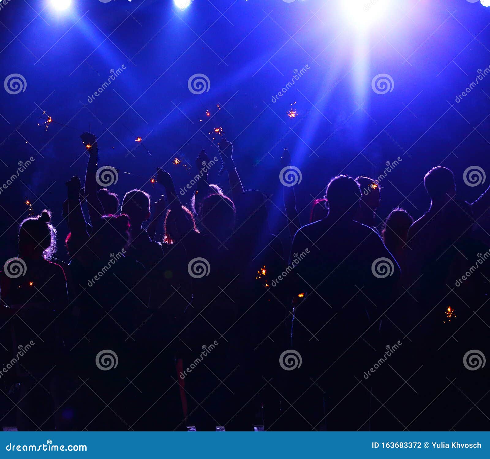 Crowd of people stock photo. Image of nightlife, perform - 163683372