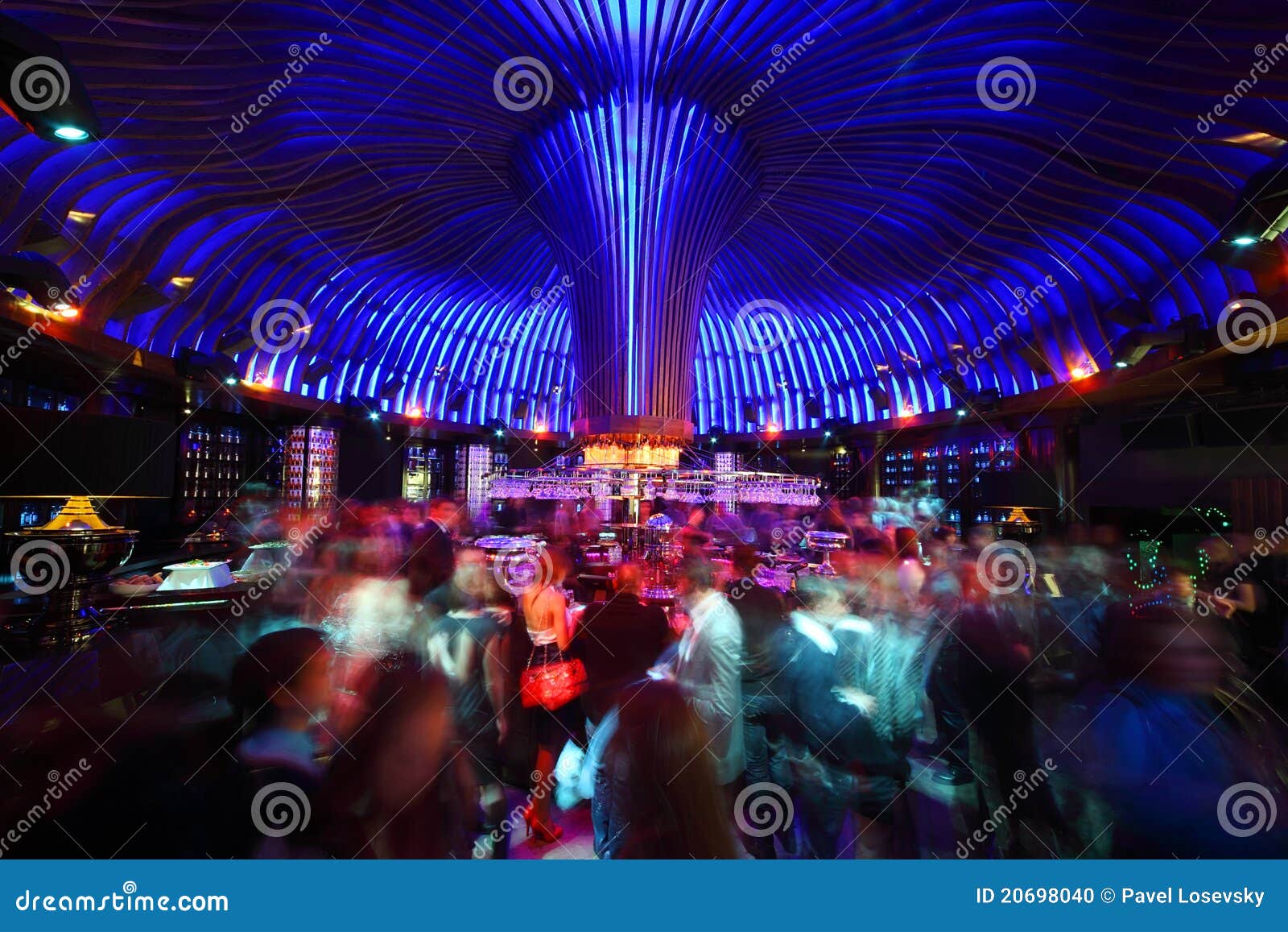 Crowd of People Relaxing in Bar Stock Photo - Image of evening ...