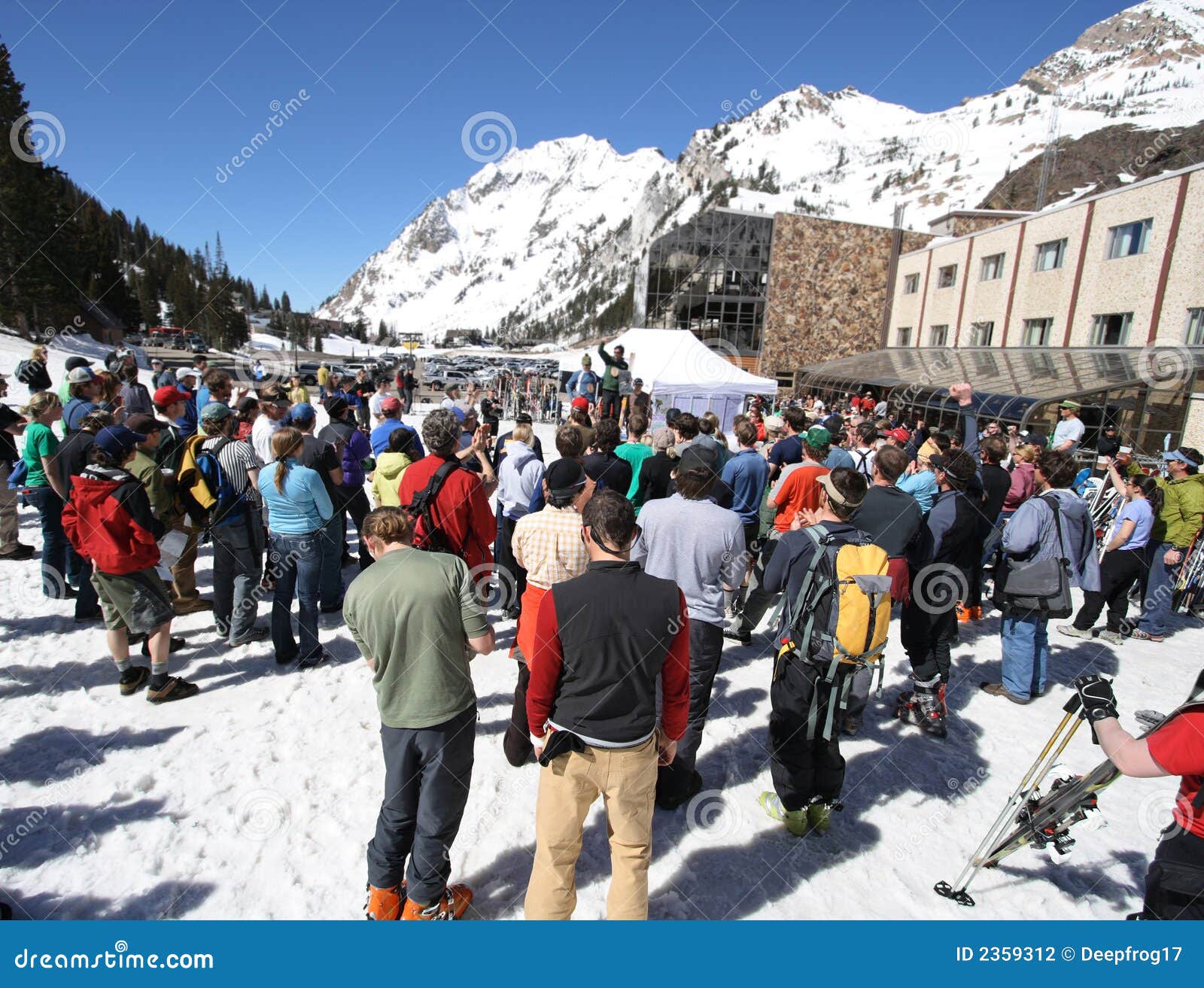 Crowd of People at Ski Awards Stock Photo - Image of group, sport: 2359312