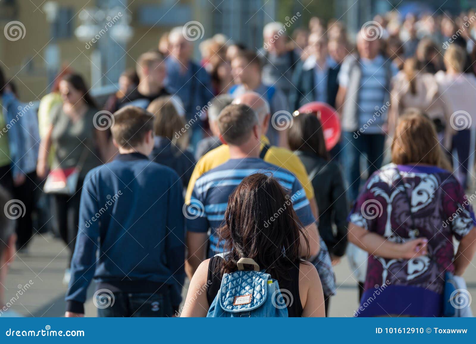 Crowd of People on the Street. Editorial Image - Image of outside, busy ...