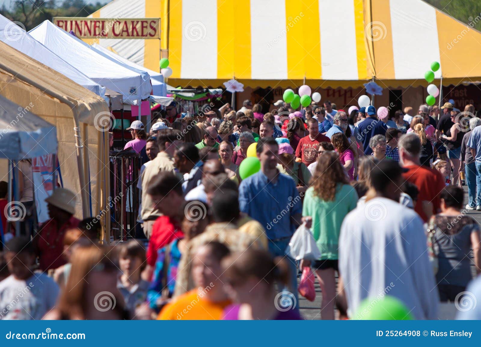 Crowd of People Walk Around at Festival Editorial Stock Photo - Image ...