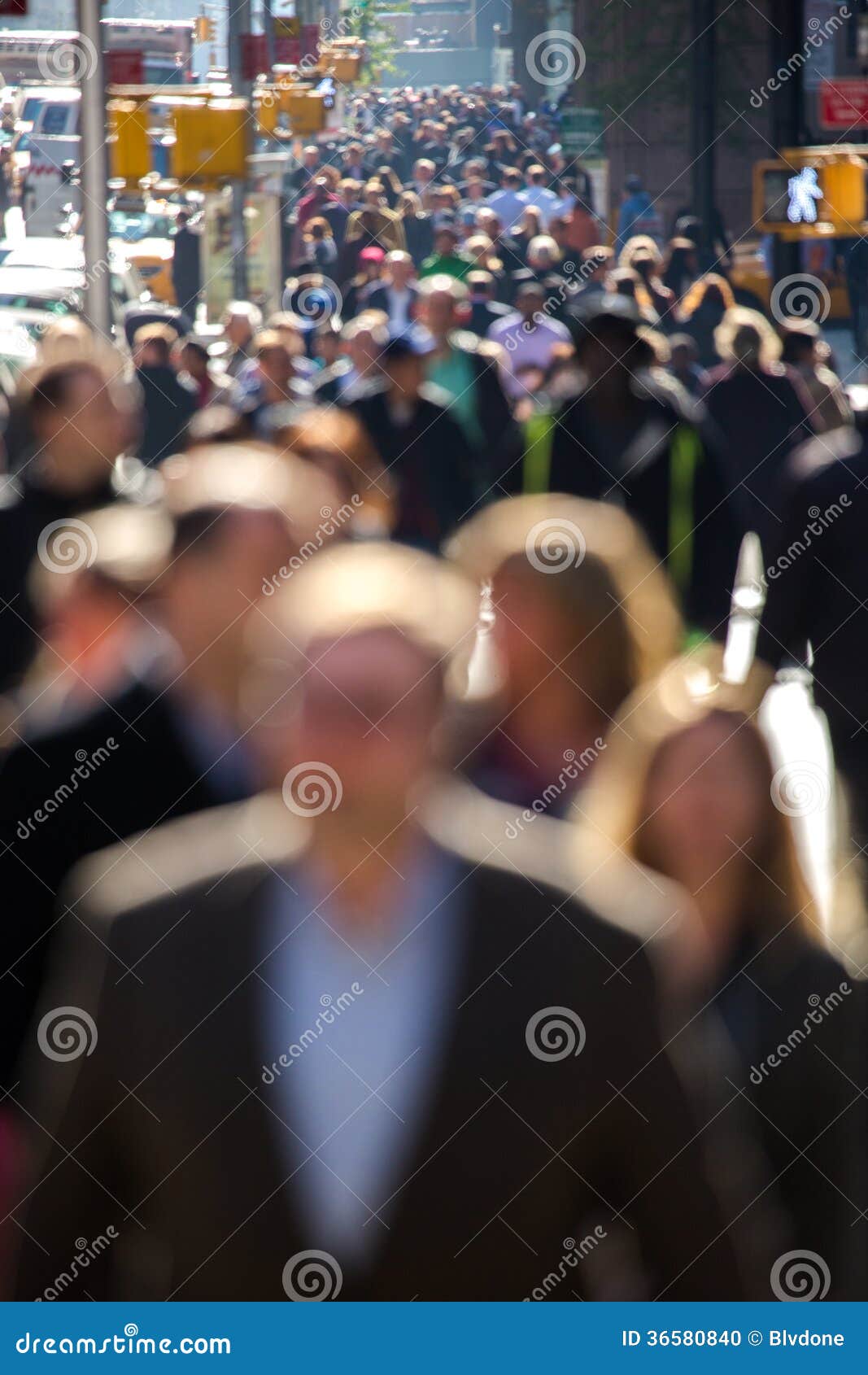 Crowd of People Walking on City Street Stock Photo - Image of people ...