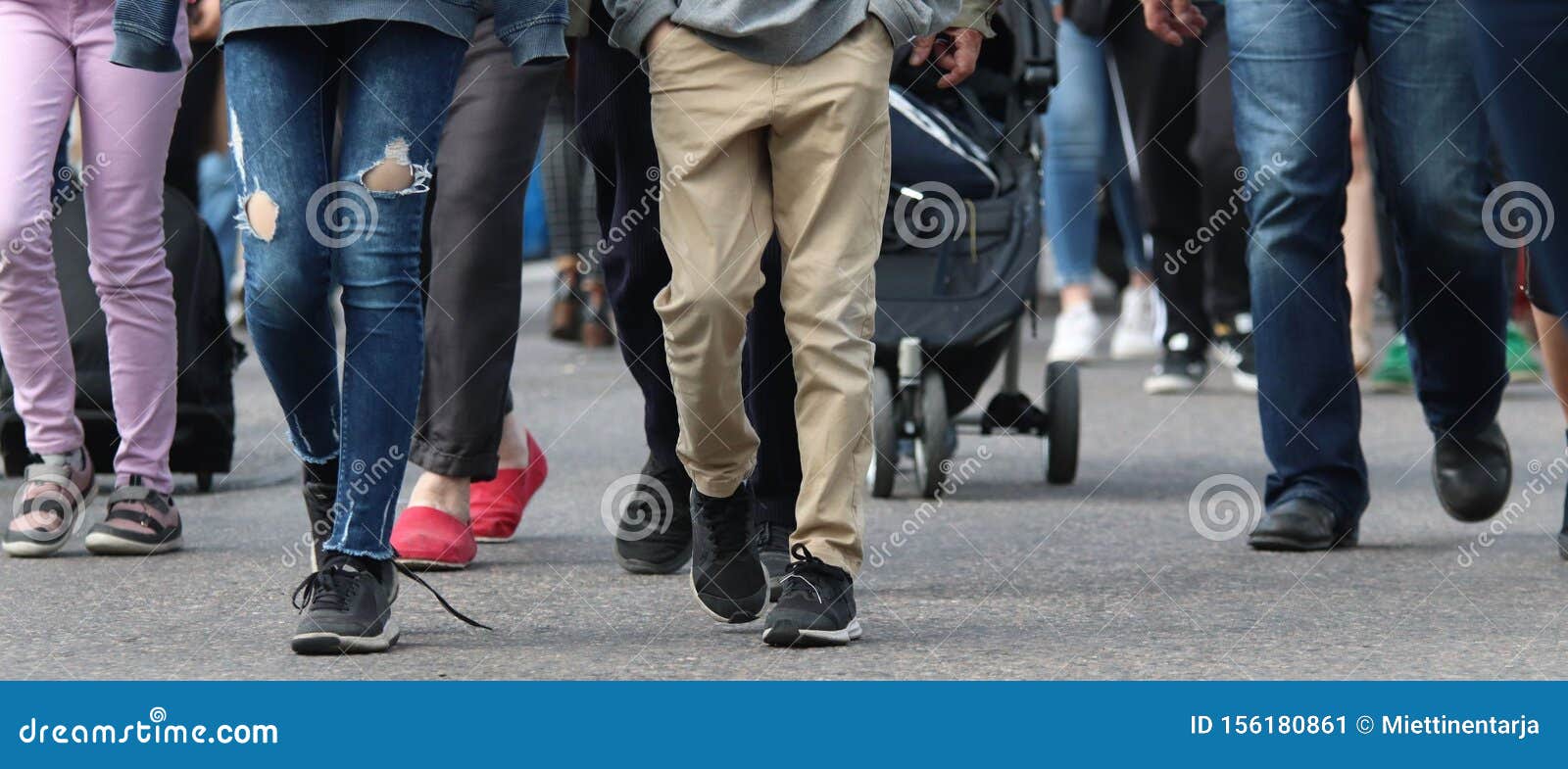 A Crowd of People Walking in Hurry Stock Image - Image of modern ...