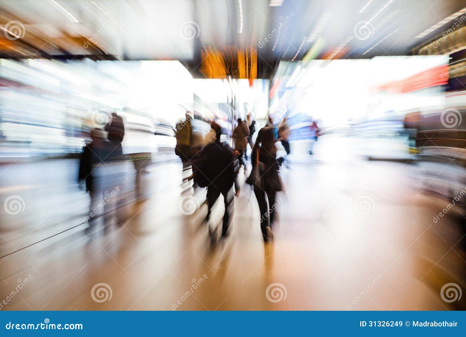 Crowd of People with Zoom Effect Stock Image - Image of busy, crowds ...