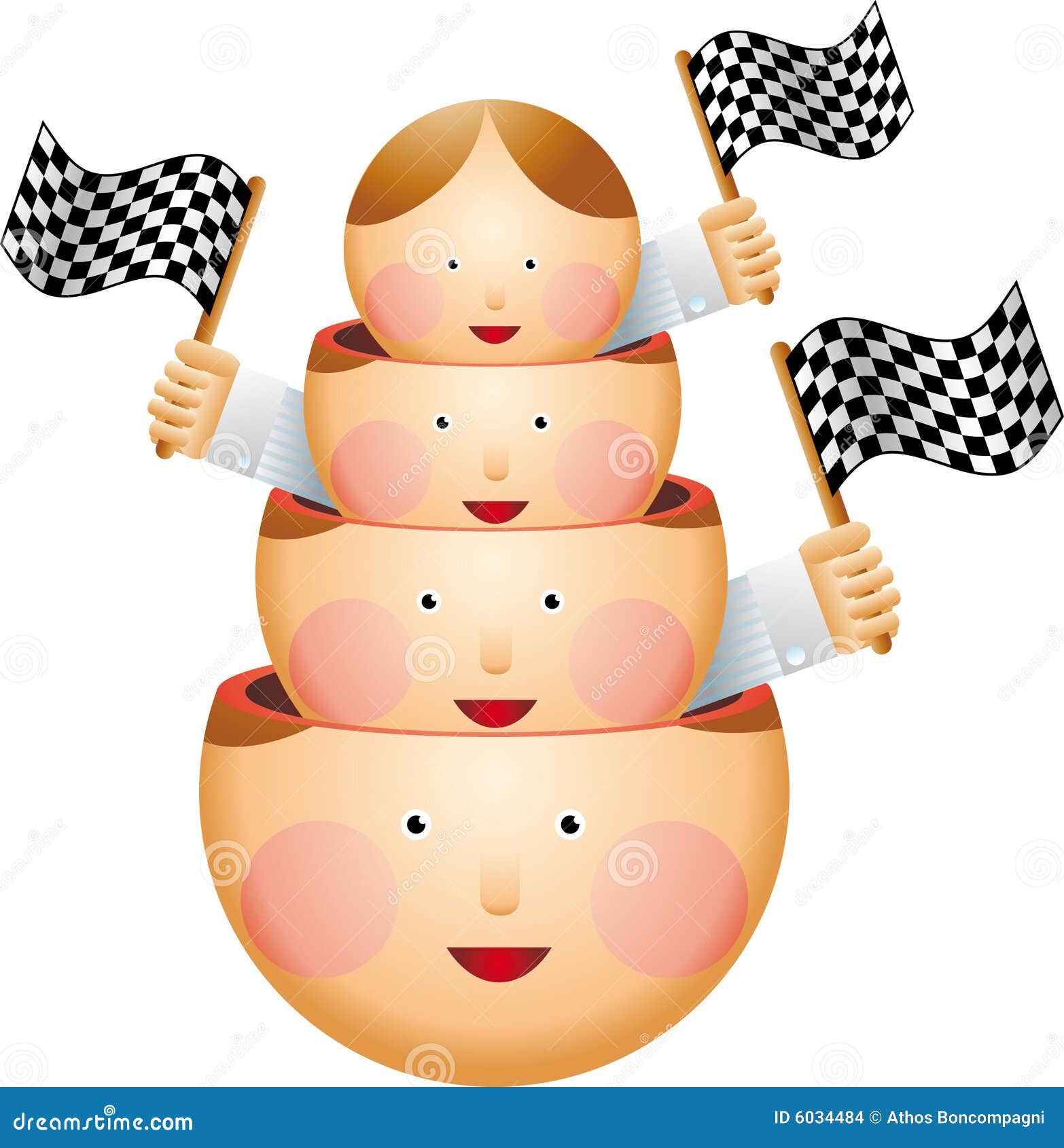 Crowd at the race stock vector. Illustration of crowd - 6034484