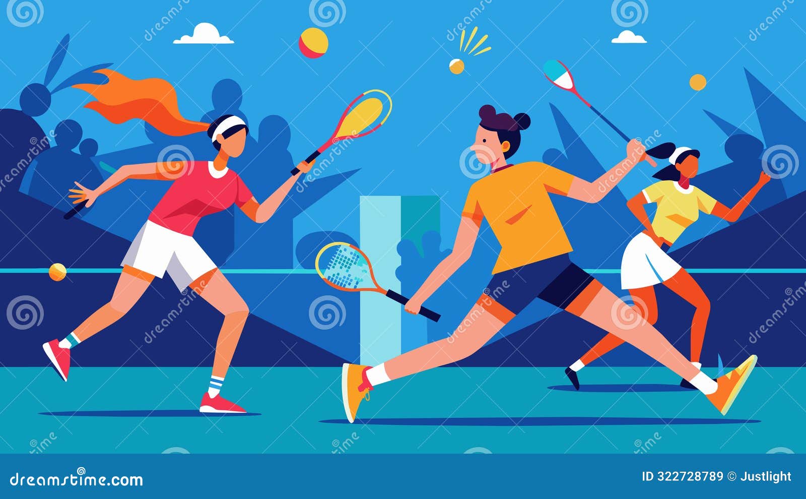 The Crowd Roars As The Players Display Impressive Footwork And ...