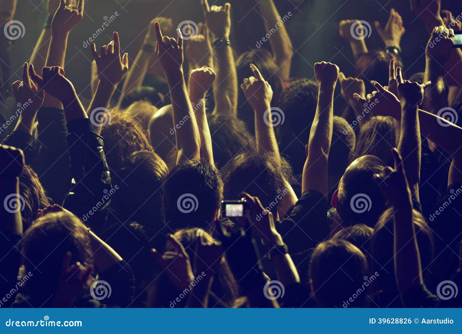 Crowd Rocking on the Concert Editorial Photo - Image of pink, musician ...