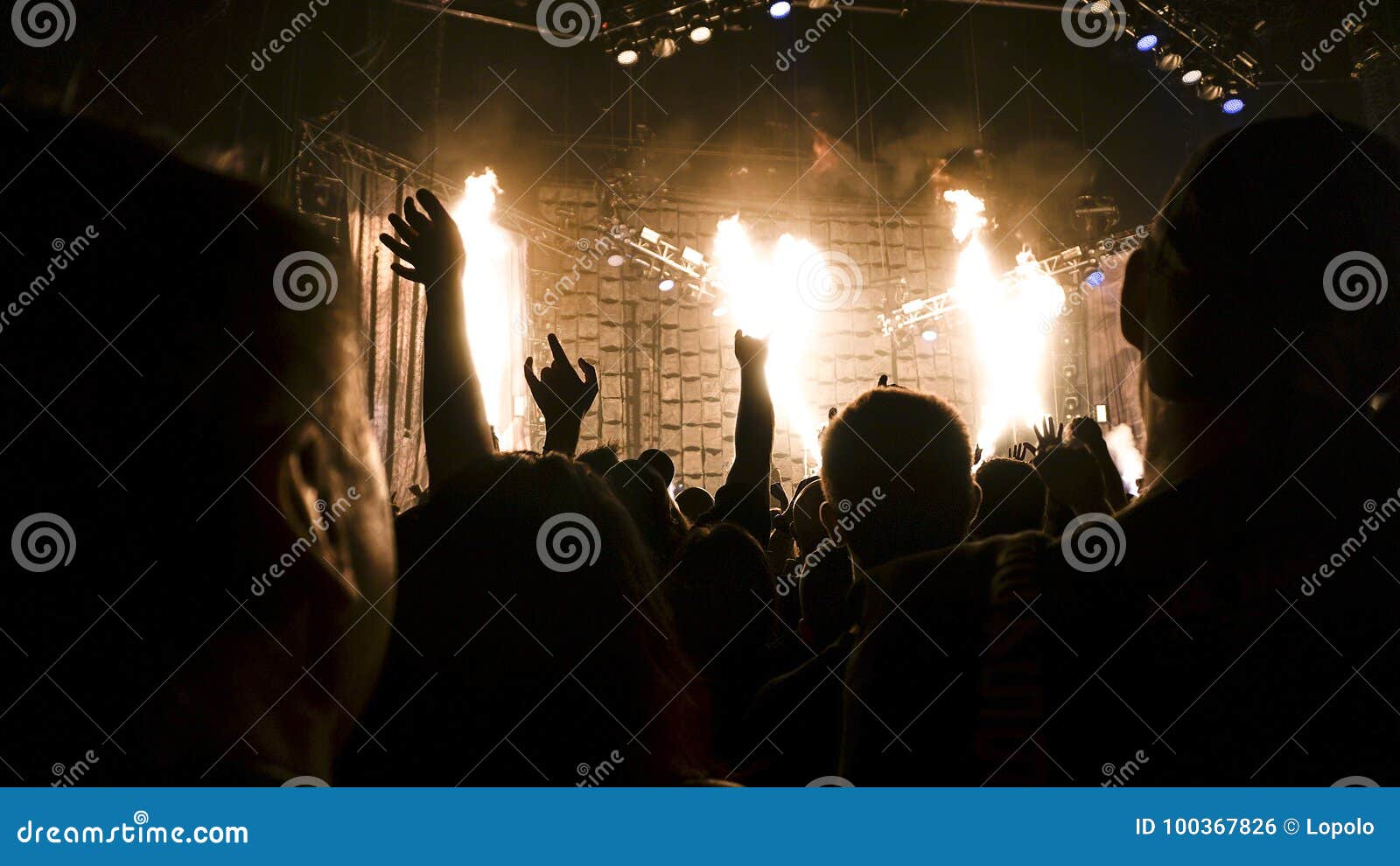 Silhouette People Rock Show Editorial Photo - Image of musician, group ...