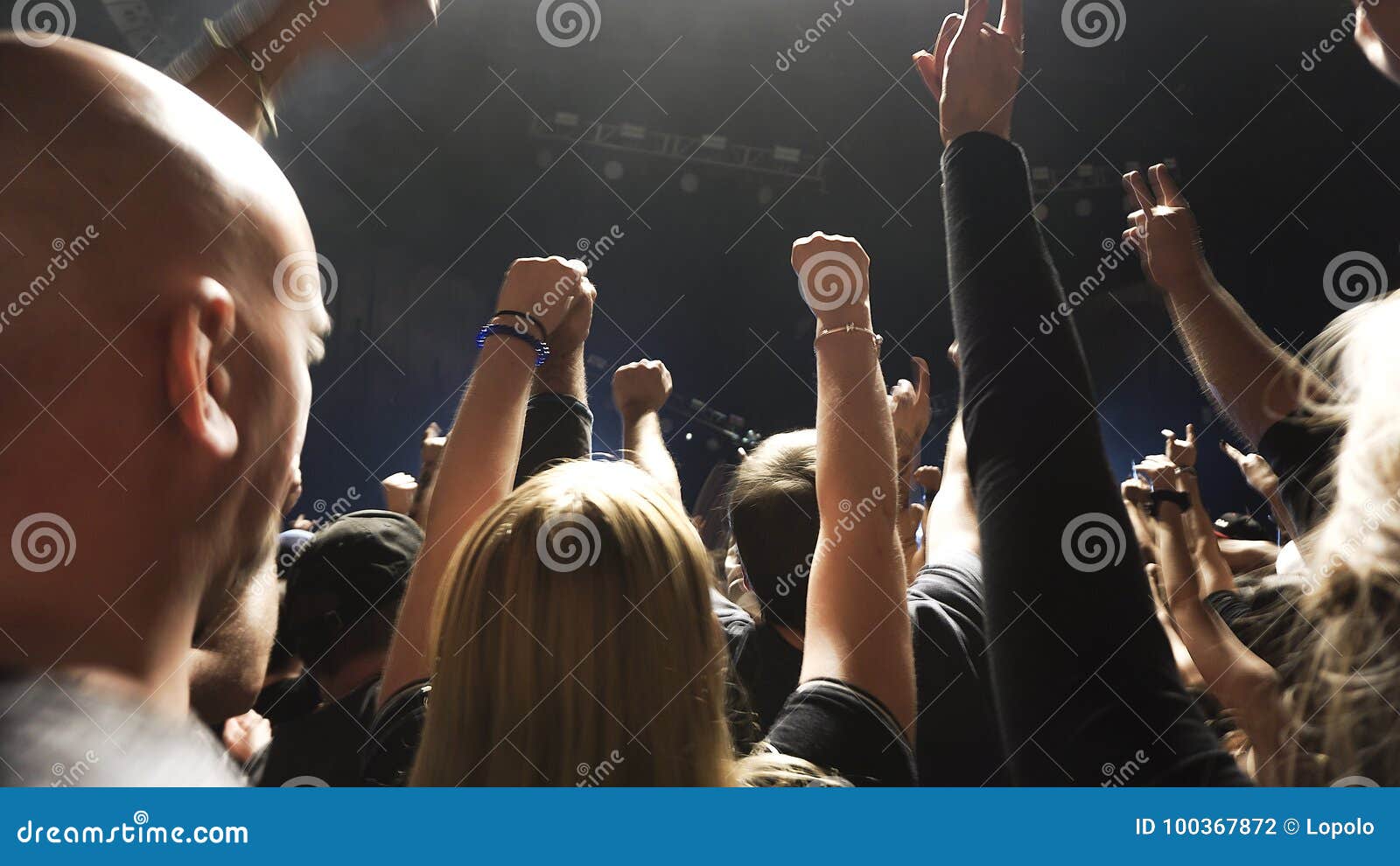 Silhouette People Rock Show Editorial Photography - Image of event ...