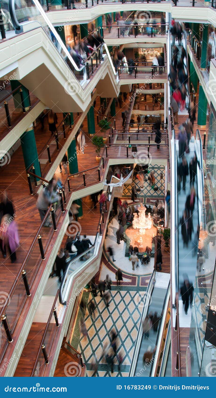 Crowd in the shopping mall stock image. Image of client - 16783249