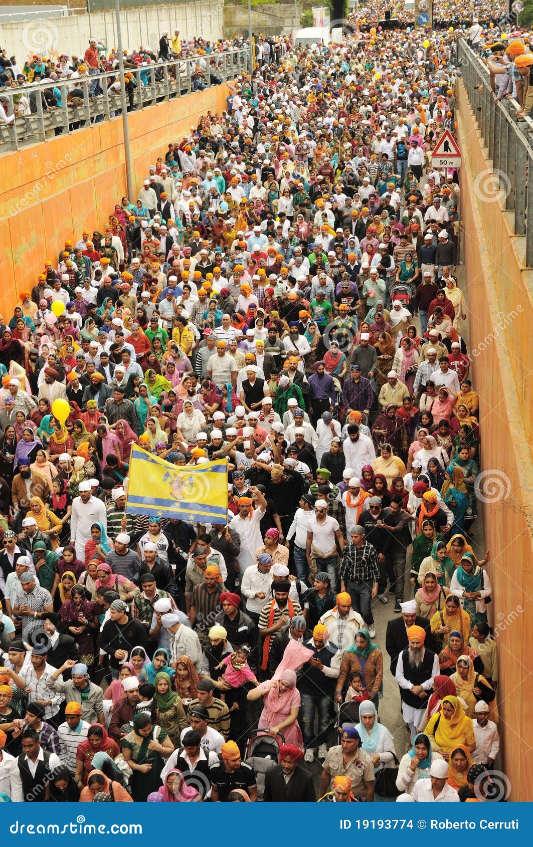 Crowd of Sikh Devotees Take Part To Baisakhi Editorial Stock Image ...