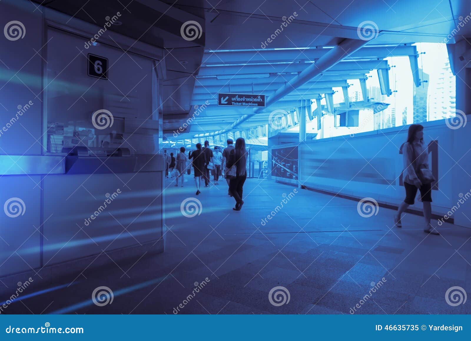 Crowd Silhouette of People Inside Modern Railway Editorial Image ...