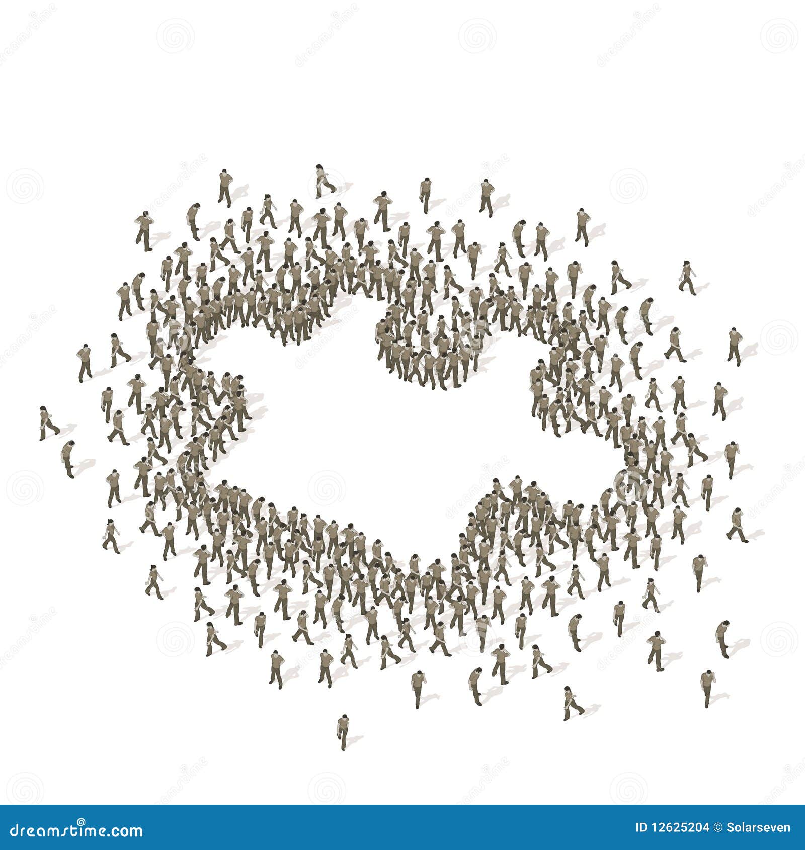Crowd Source - Group Puzzle Stock Vector - Illustration of connections ...