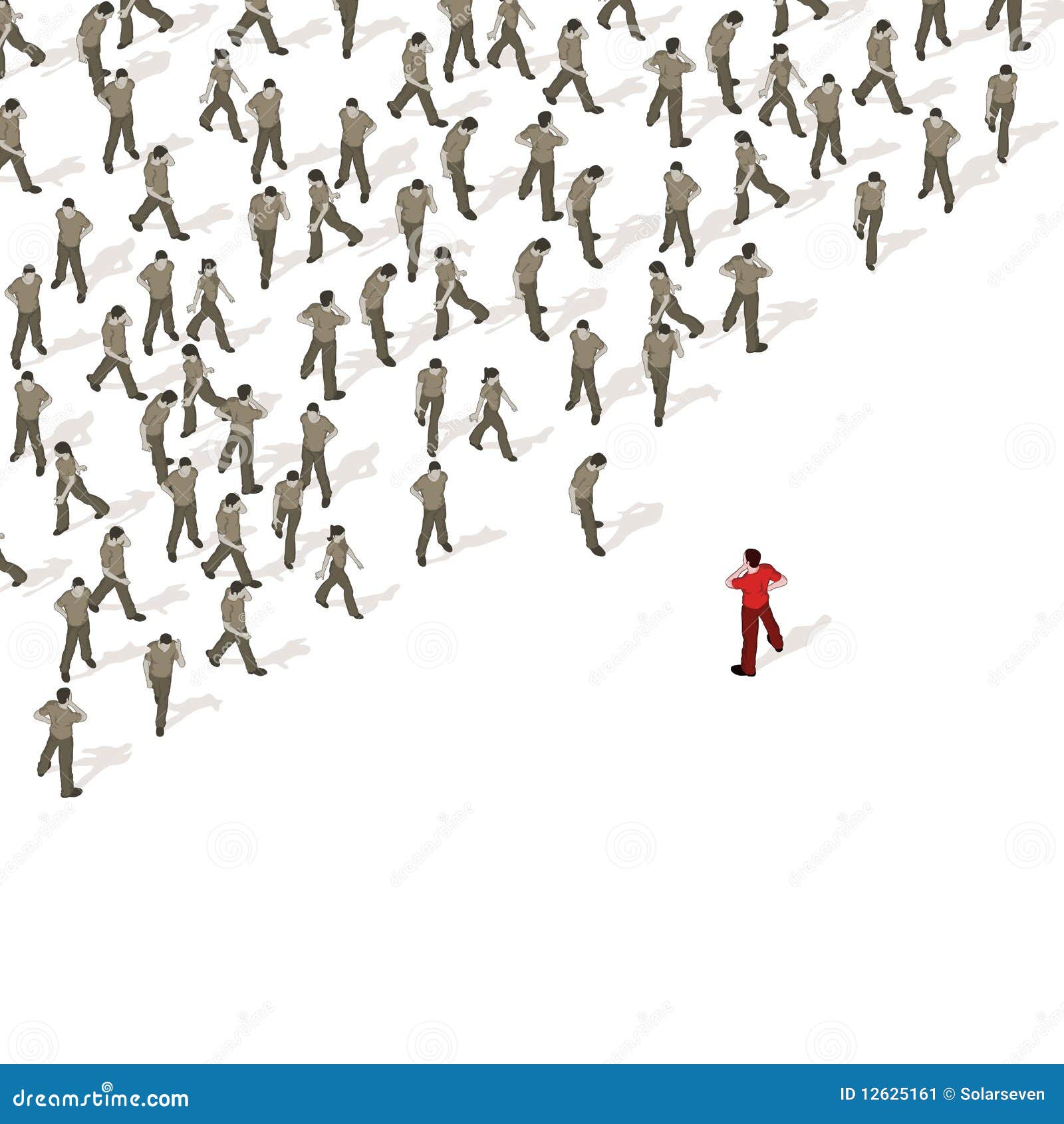 Crowd Source - People Power Stock Illustration - Illustration of ...