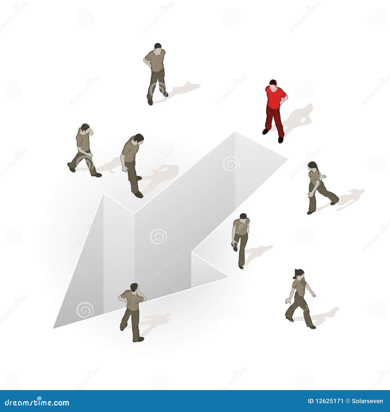 Crowd Source - Your Direction Stock Vector - Illustration of arrow ...