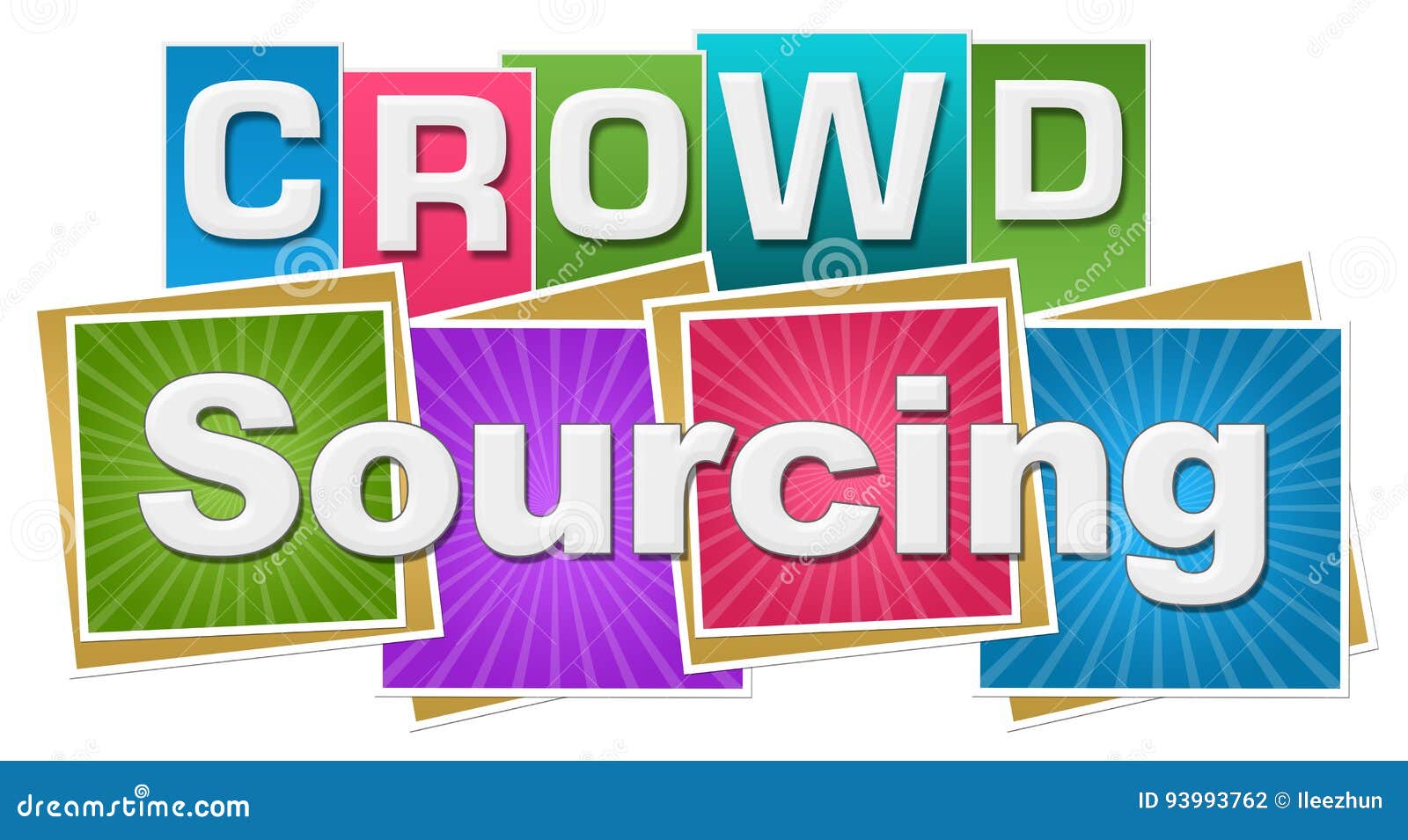 Crowd Sourcing Icon . Four Elements In Different Styles From Content ...