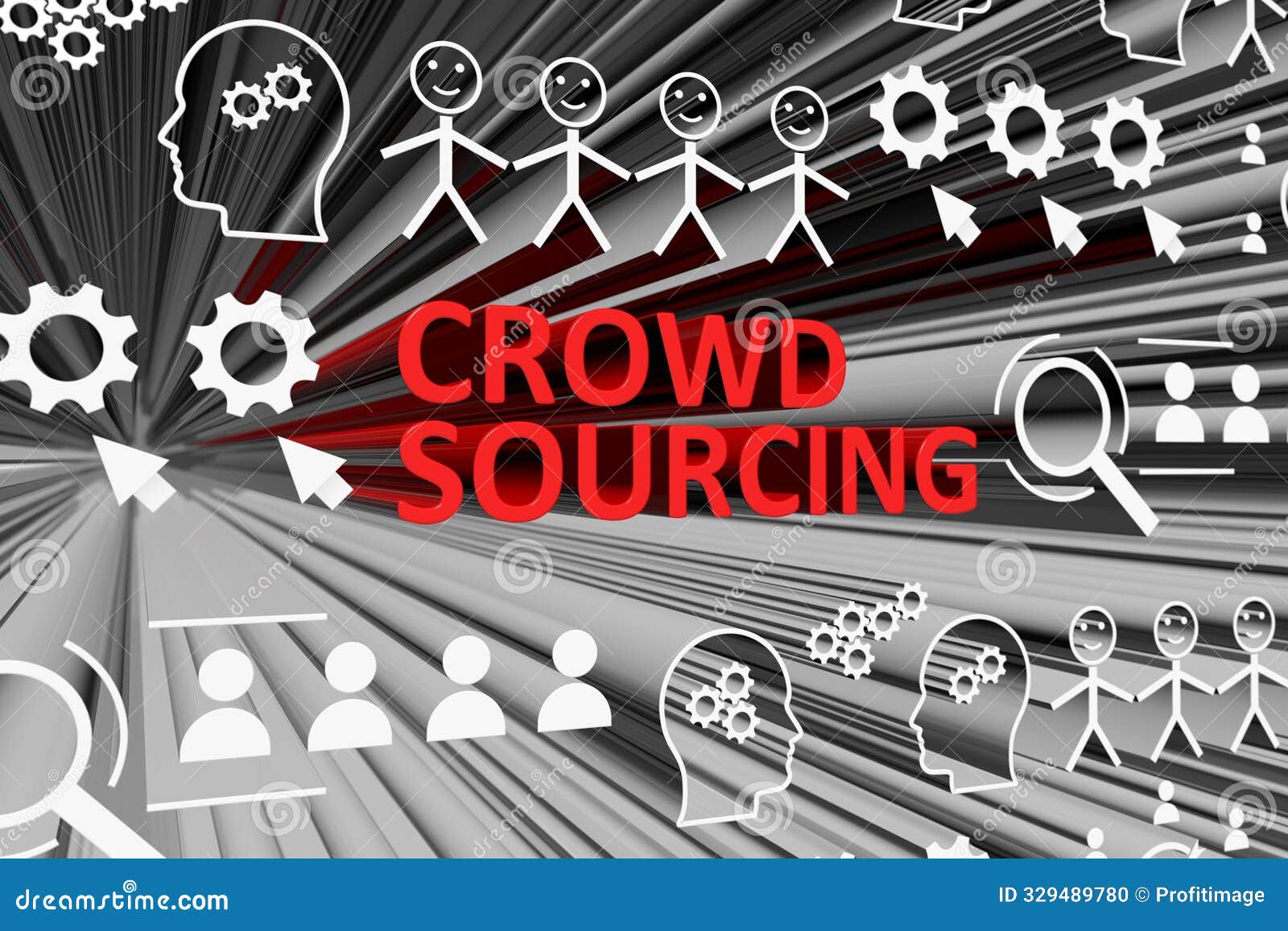 Crowd Sourcing Barcode On White Royalty-Free Stock Photo ...