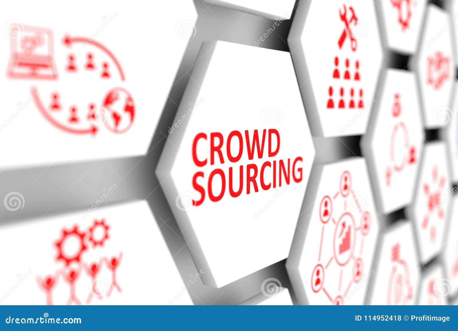 Crowd Sourcing Barcode On White Royalty-Free Stock Photo ...