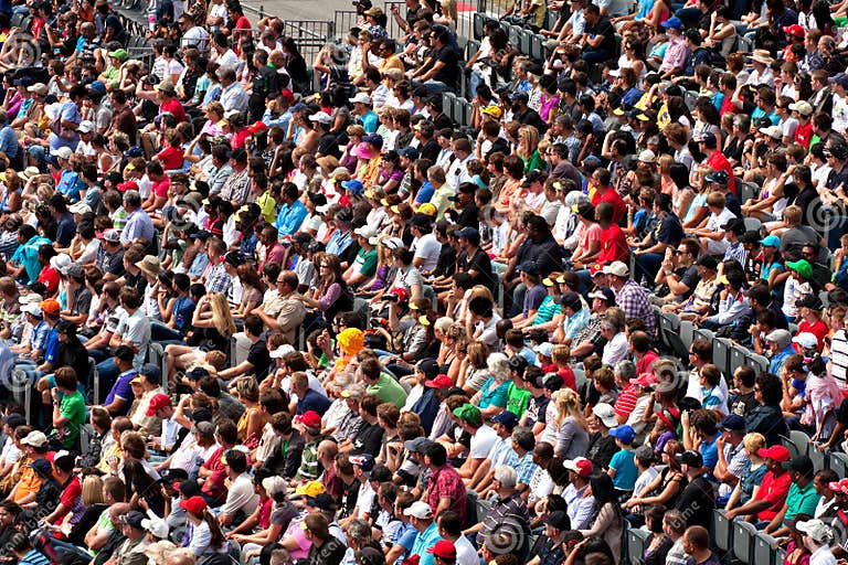 Crowd of spectators editorial stock photo. Image of recreation - 19533323
