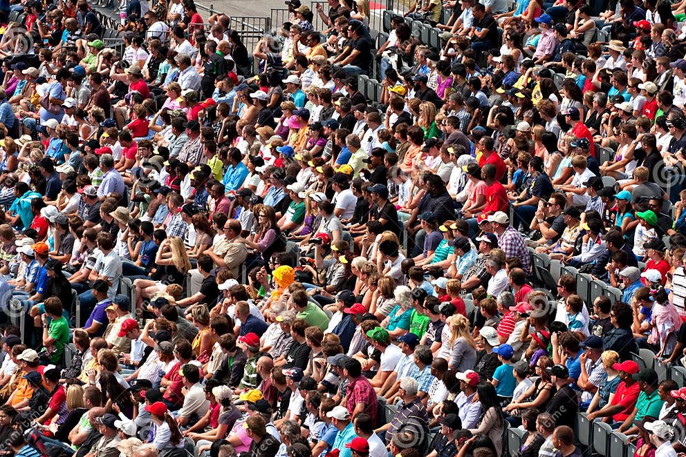 Crowd of spectators editorial stock photo. Image of recreation - 19533323