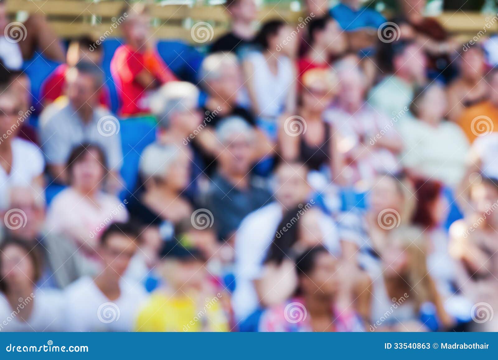 Crowd of Spectators Out of Focus Stock Image - Image of mass, people ...
