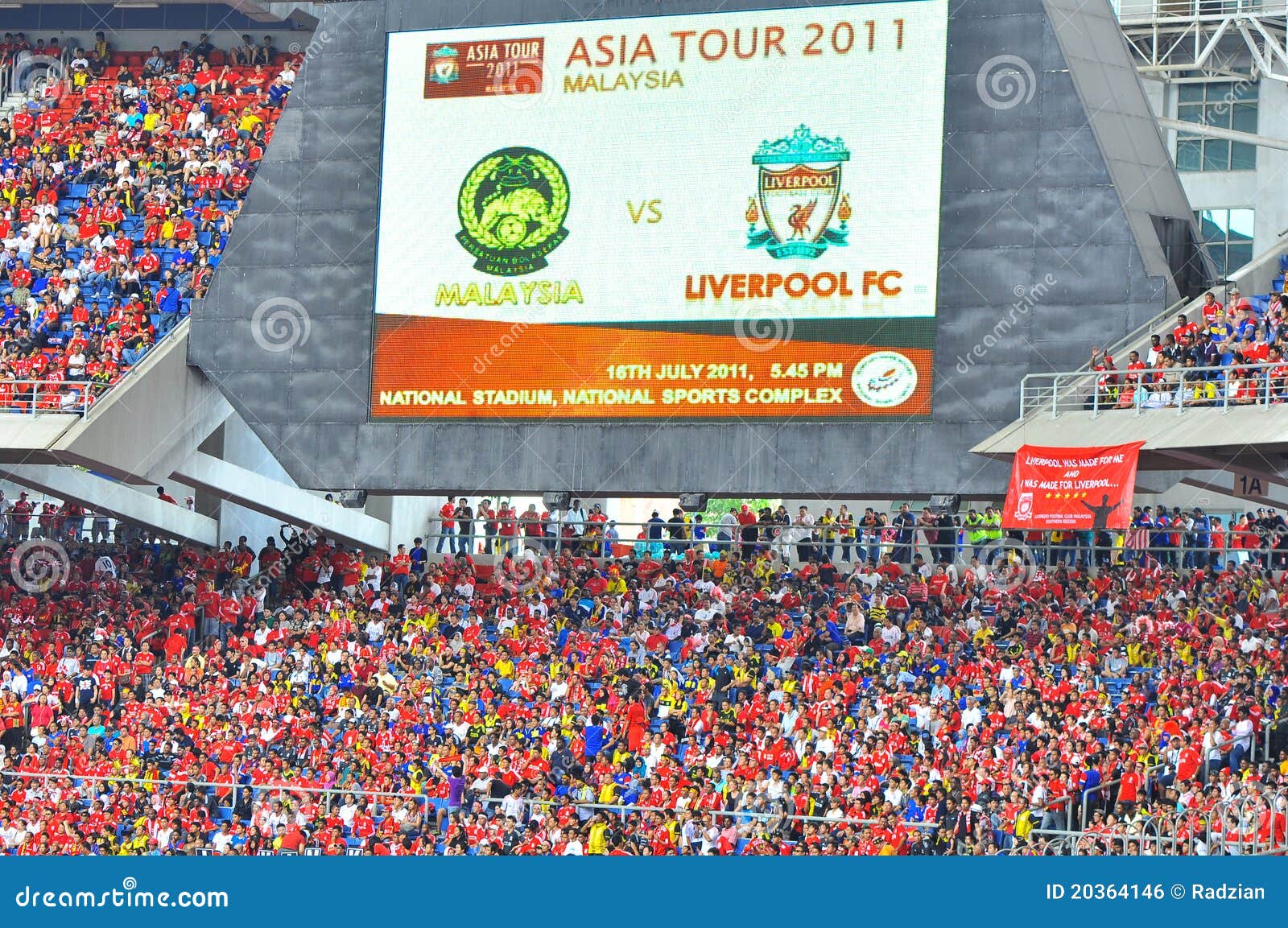 Crowd at Stadium with Big Screen in the Background Editorial Photo ...