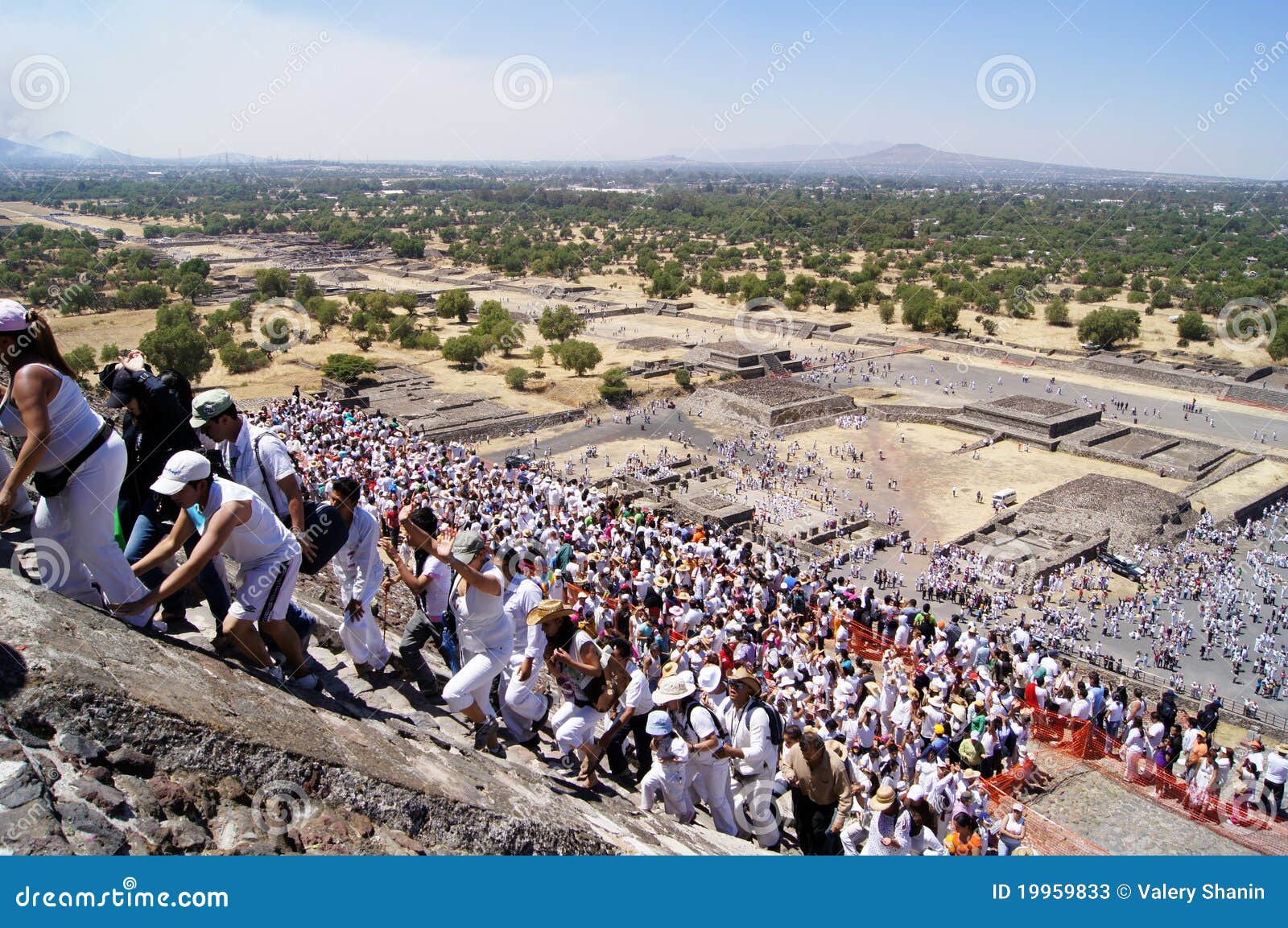 Crowd on the Sun pyramid editorial stock photo. Image of religion ...
