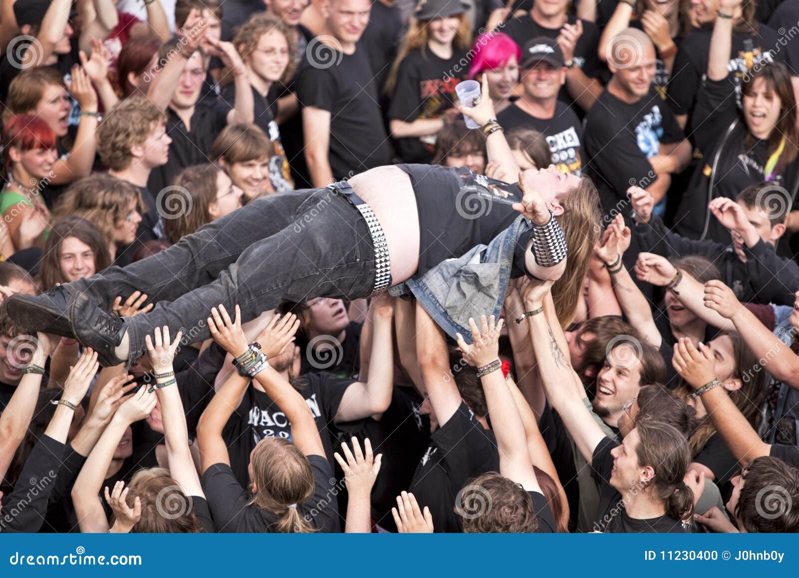 Crowd Surfing at Wacken Festival Editorial Image - Image of rock ...
