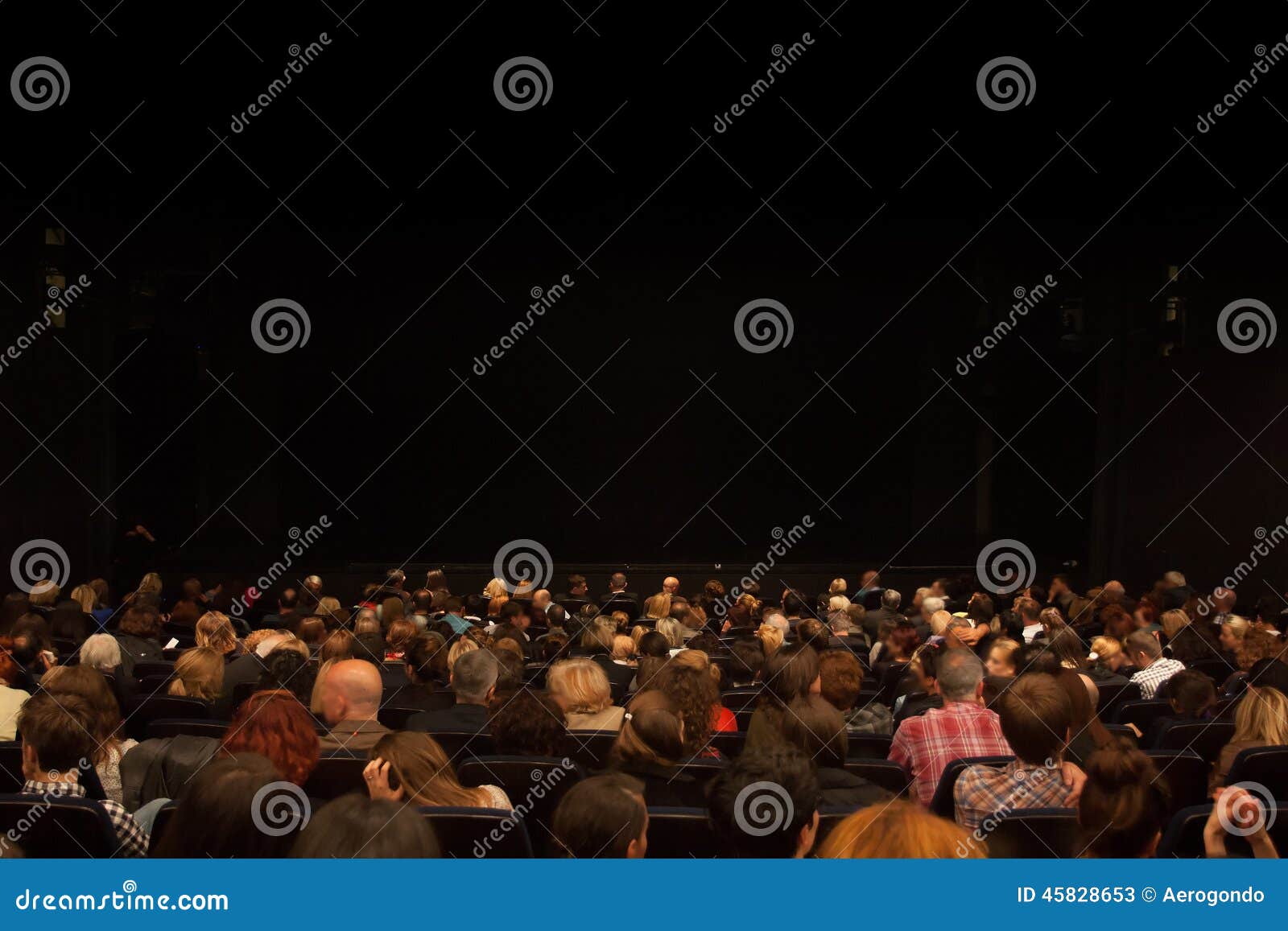 Crowd at theater editorial stock photo. Image of concert - 45828653
