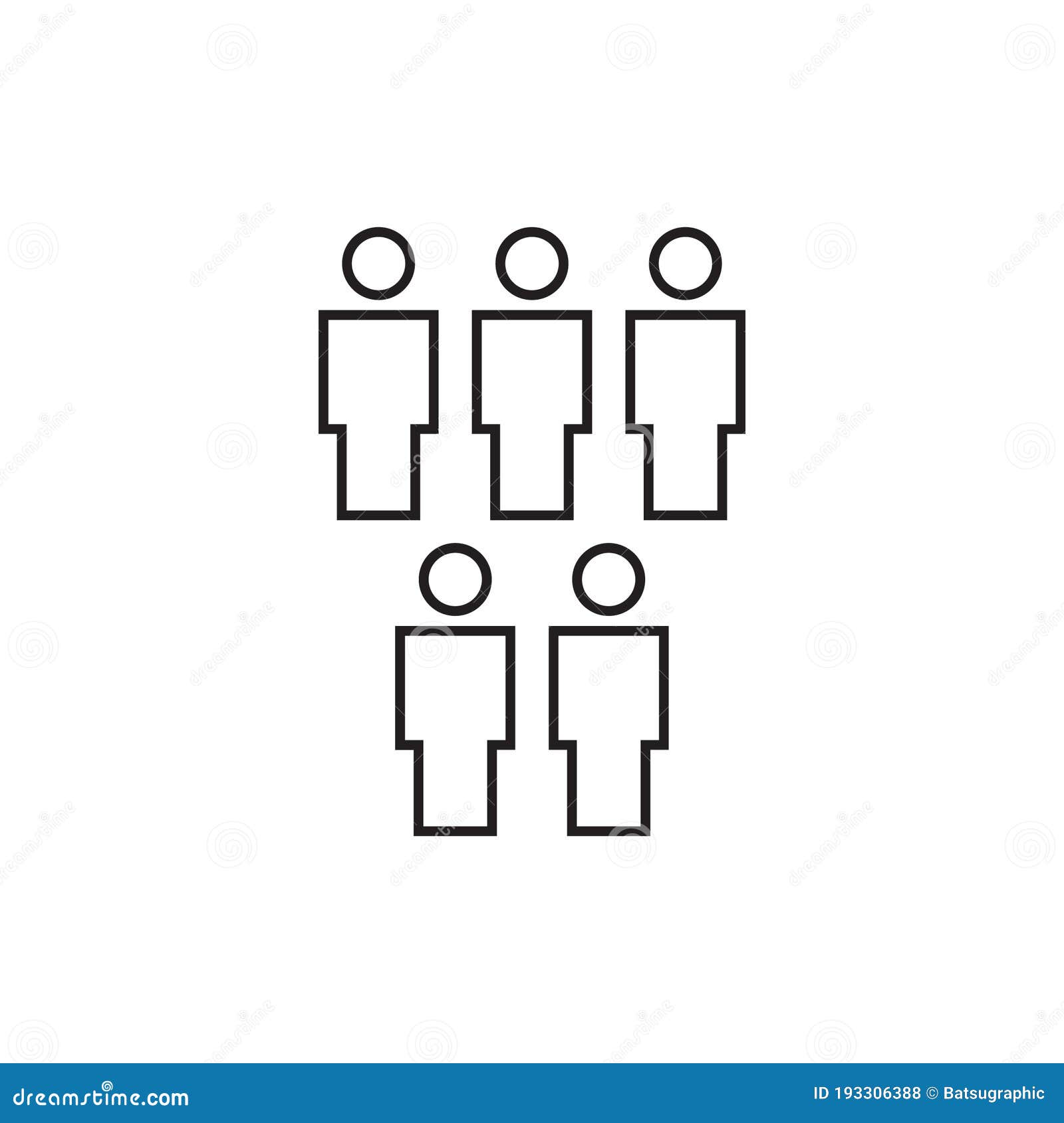 Crowd Vector Icon Logo Design Stock Vector - Illustration of team ...